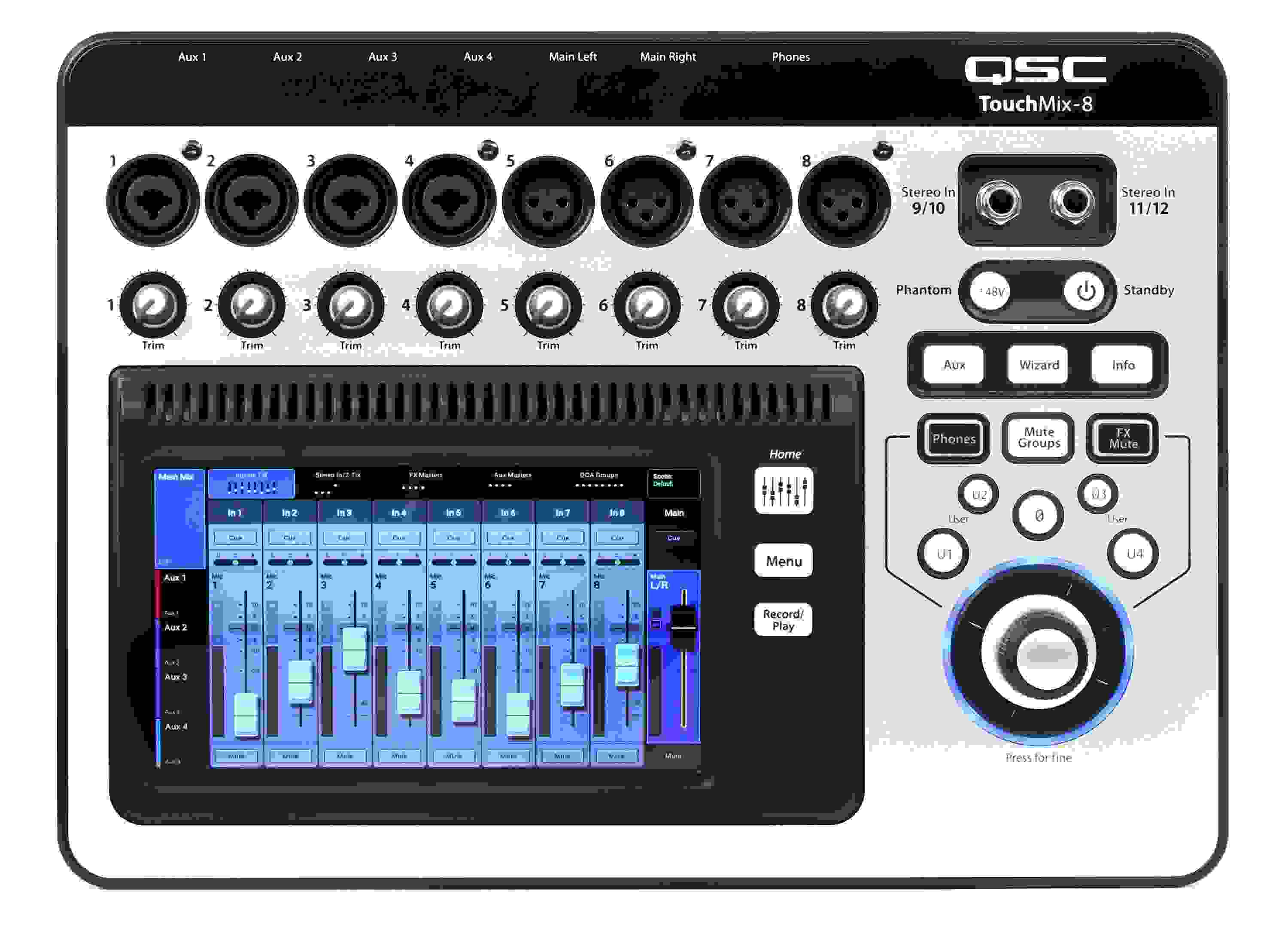 QSC TouchMix-8 14-channel Touchscreen Digital Mixer | Sweetwater