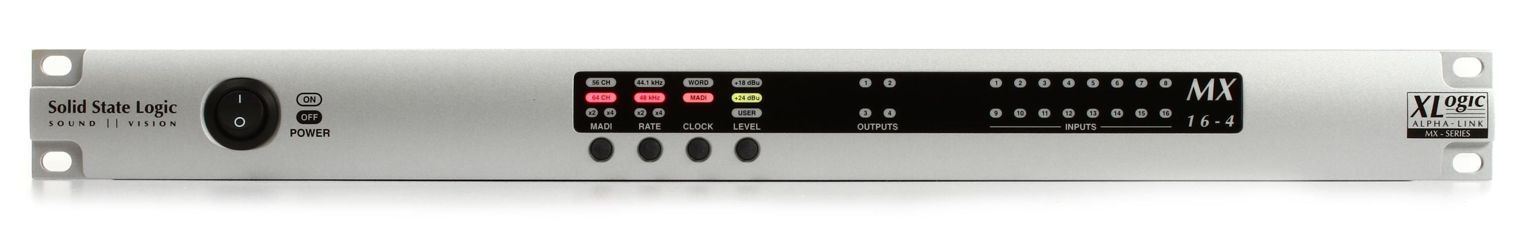 Solid State Logic Alpha Link MX16-4 with MadiXtreme Bundle | Sweetwater