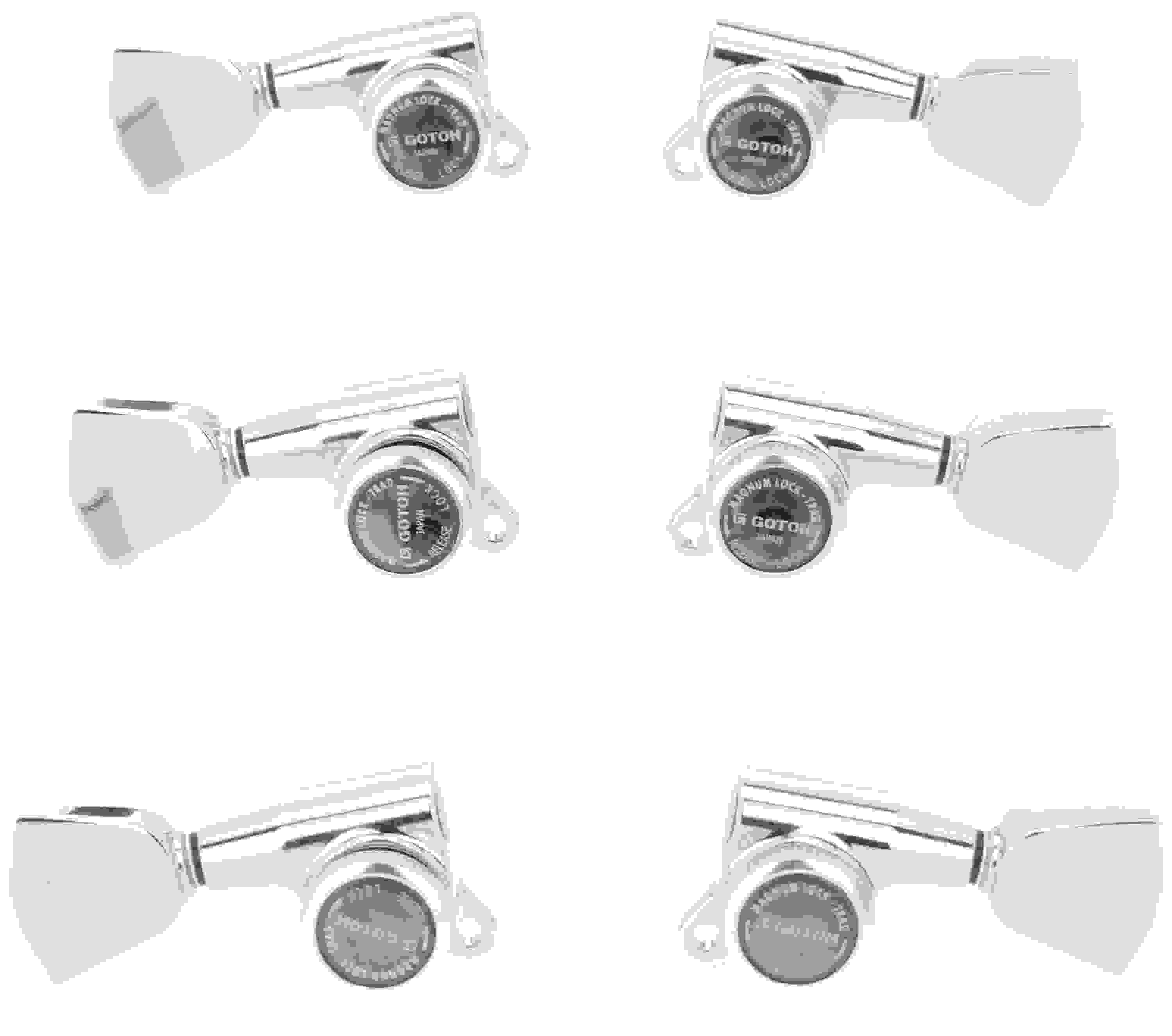 Gotoh SG381-04 MG-T Locking Tuners - 3+3 Chrome with Keystone Buttons ...
