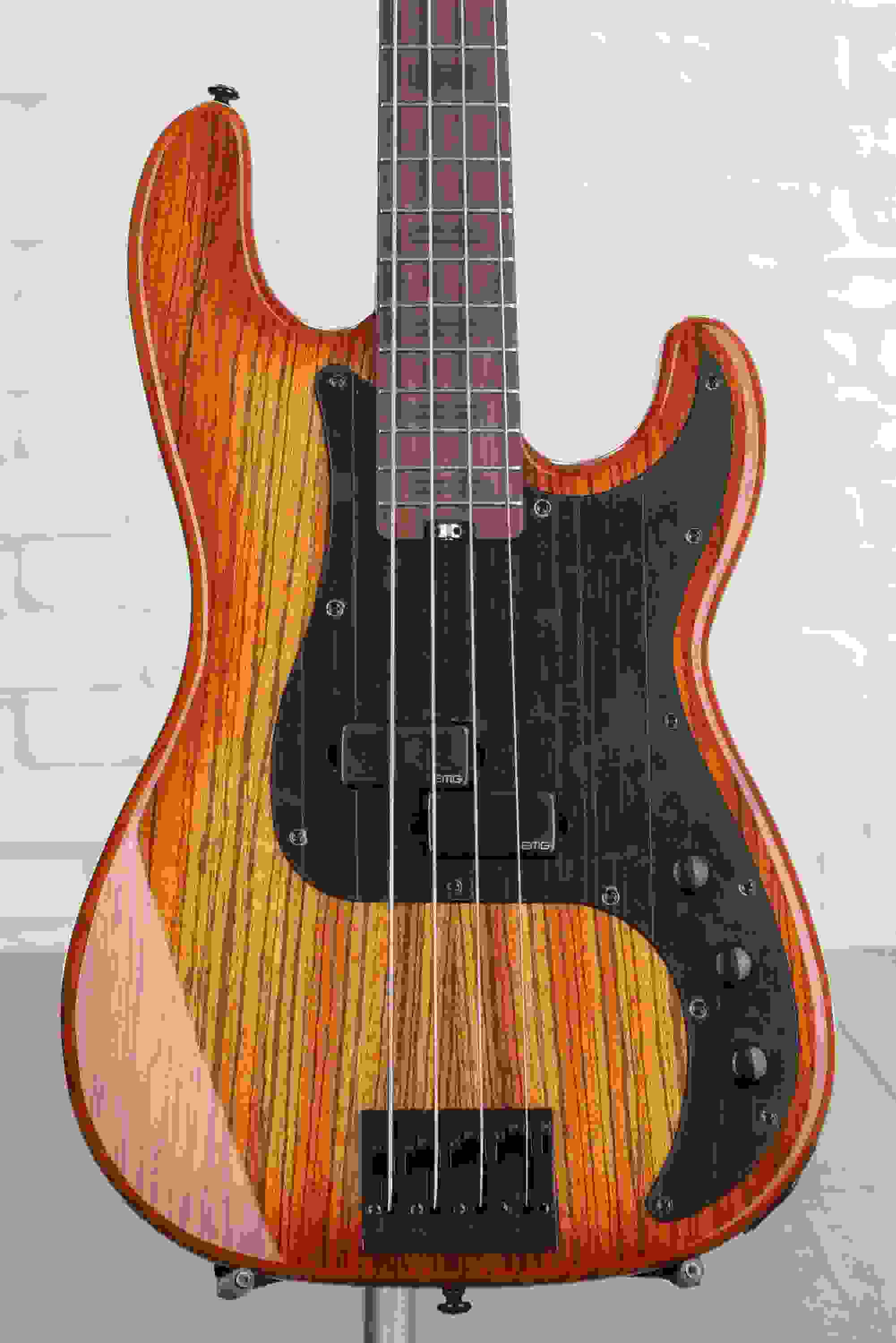 Schecter P-4 Exotic Bass Guitar - Faded Vintage Sunburst | Sweetwater