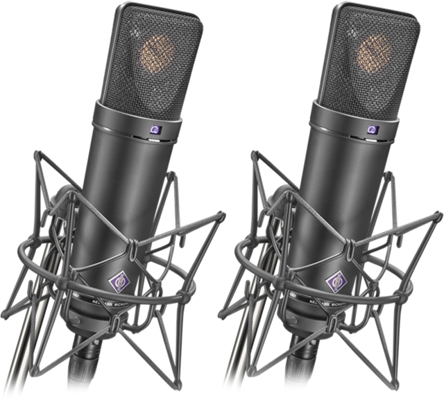 Neumann U 87 Ai Studio Set - Matte Black, Matched Pair | Sweetwater