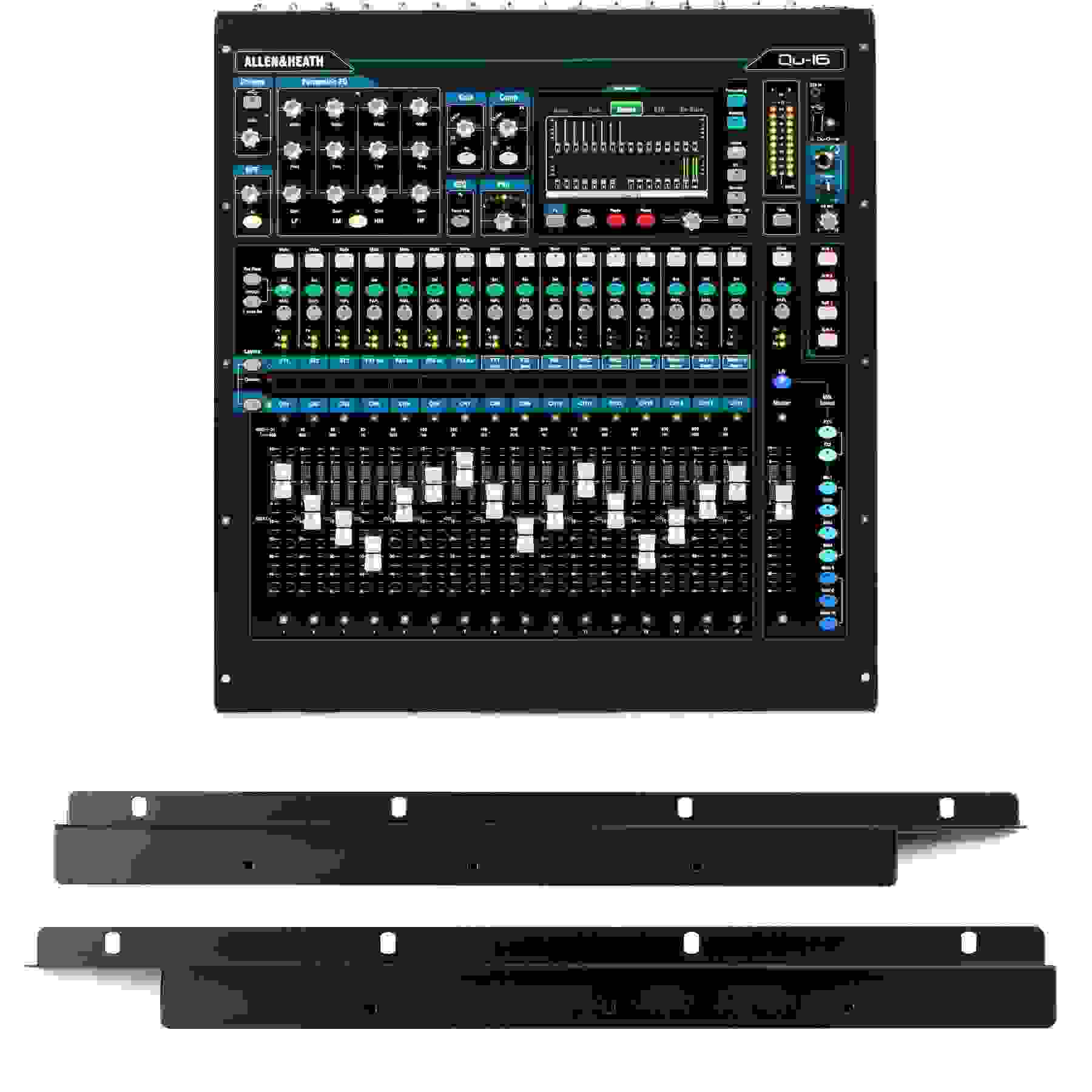 Allen & Heath Qu-16 16-channel Digital Mixer with Rackmount Kit ...