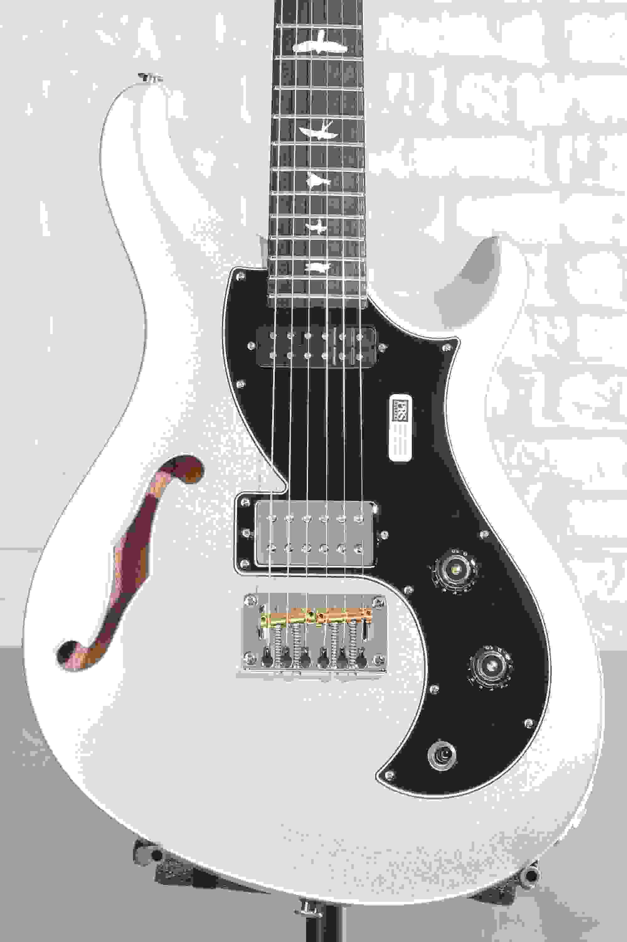 PRS S2 Vela Semi-Hollow Electric Guitar - Platinum Metallic | Sweetwater