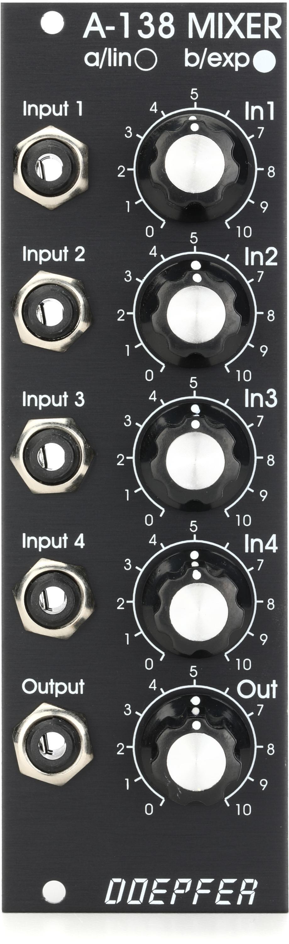 Doepfer A-138b 4-channel Exponential Mixer Eurorack Module - Vintage ...