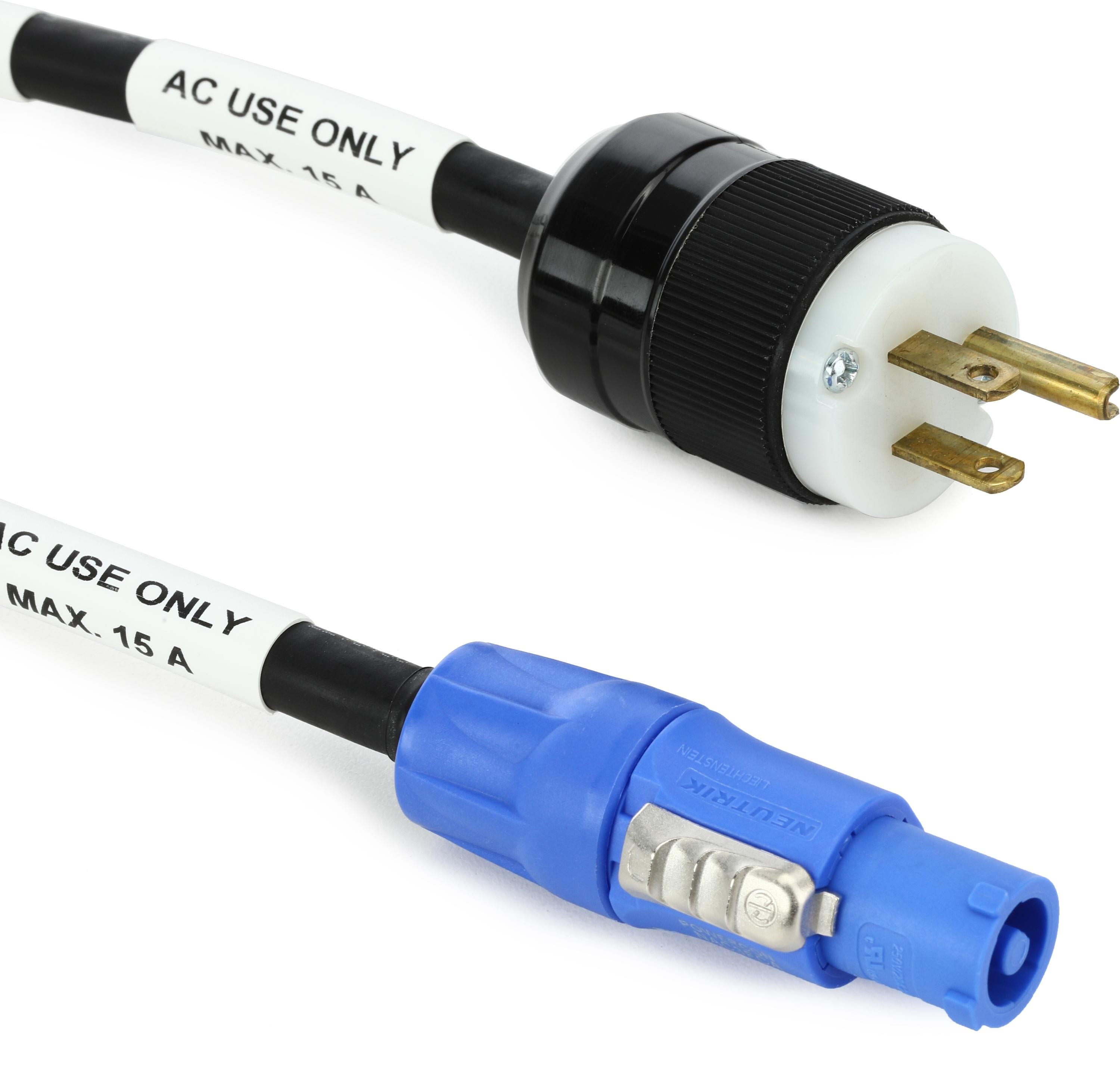 JUMPERZ PowerCon A to Edison Male Cable - 10 foot | Sweetwater