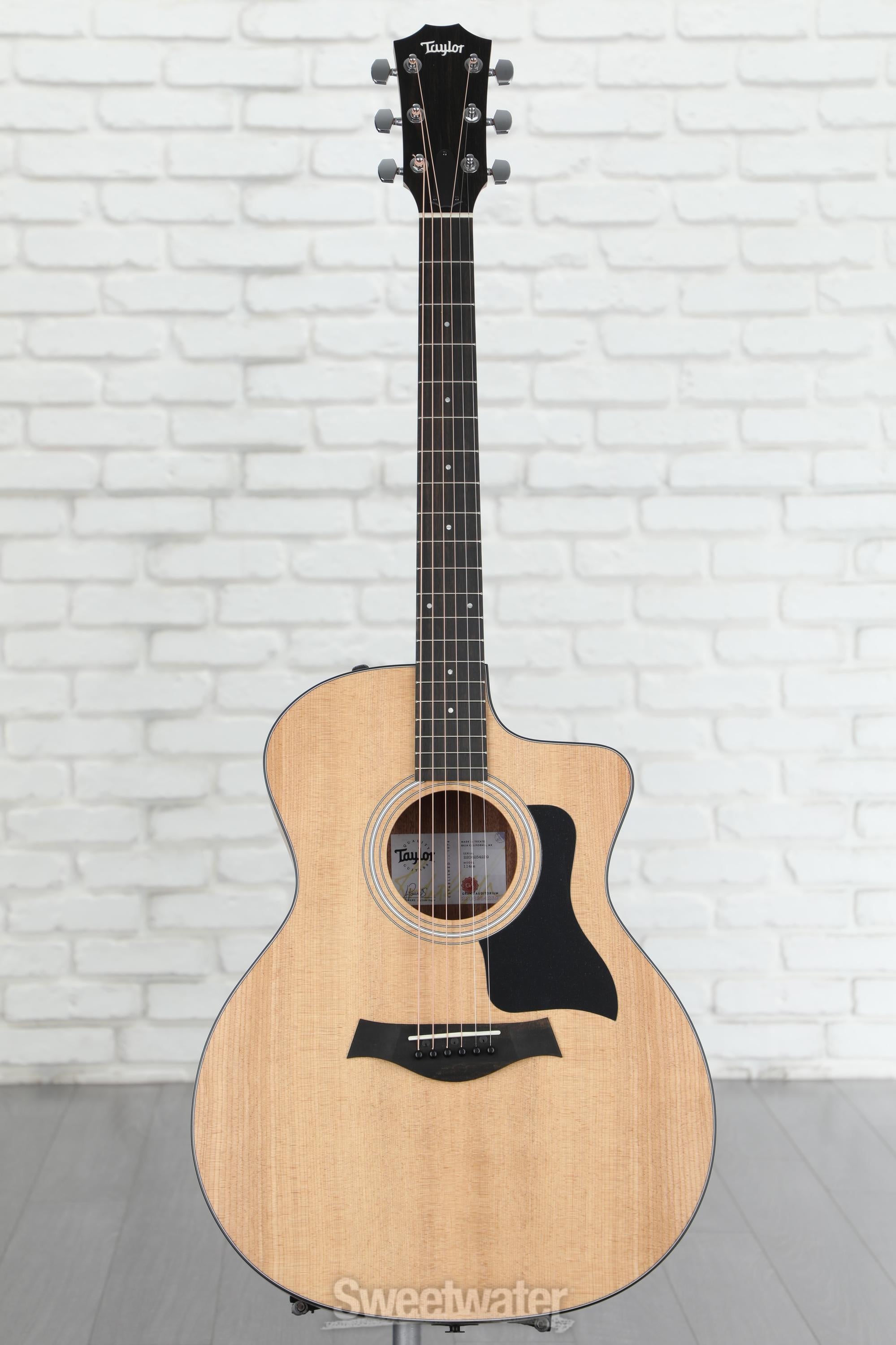 Taylor 114ce Grand Auditorium Acoustic-electric Guitar - Natural ...