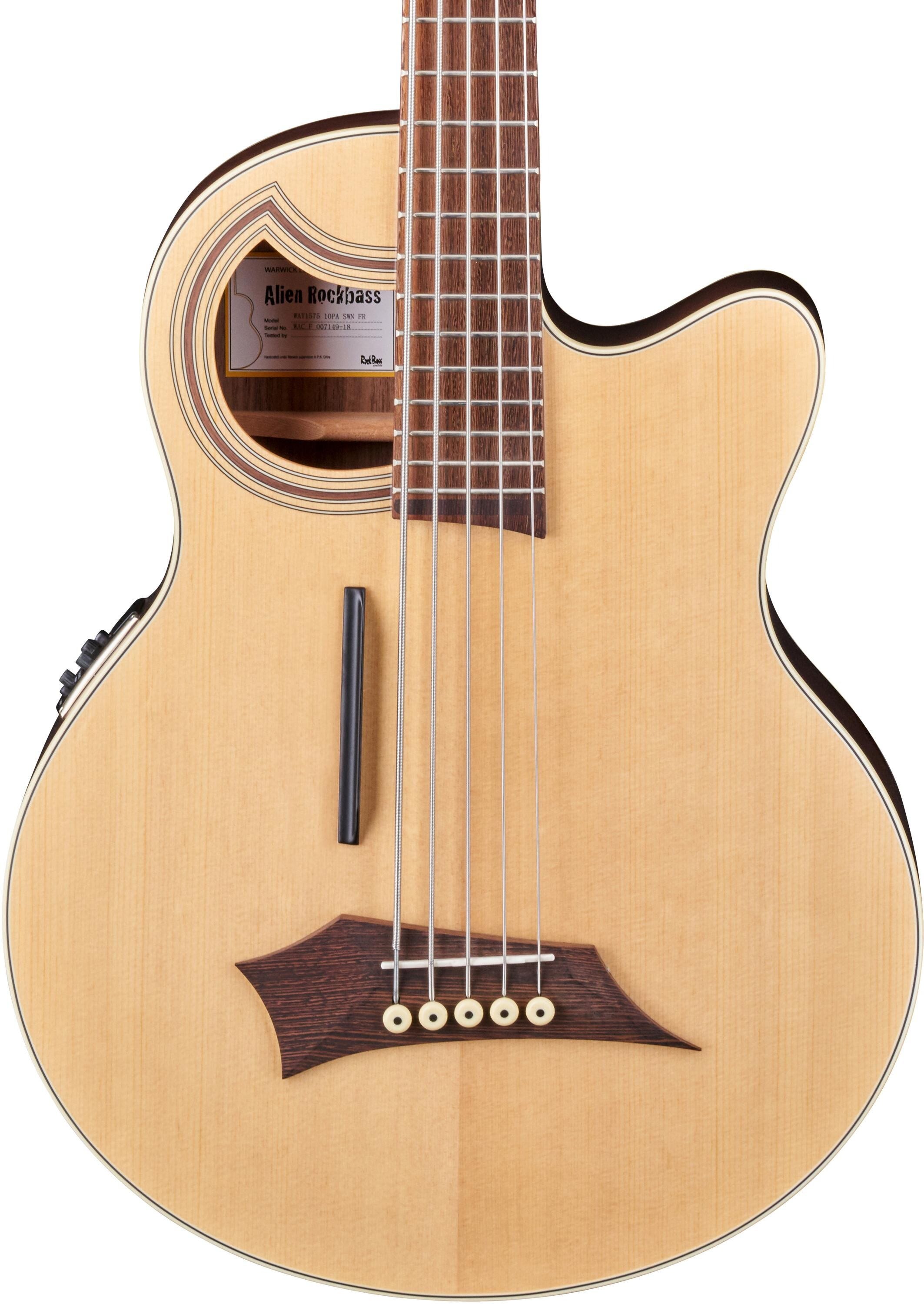 Warwick Rockbass Alien Deluxe Hybrid Thinline 5-string Bass Guitar ...