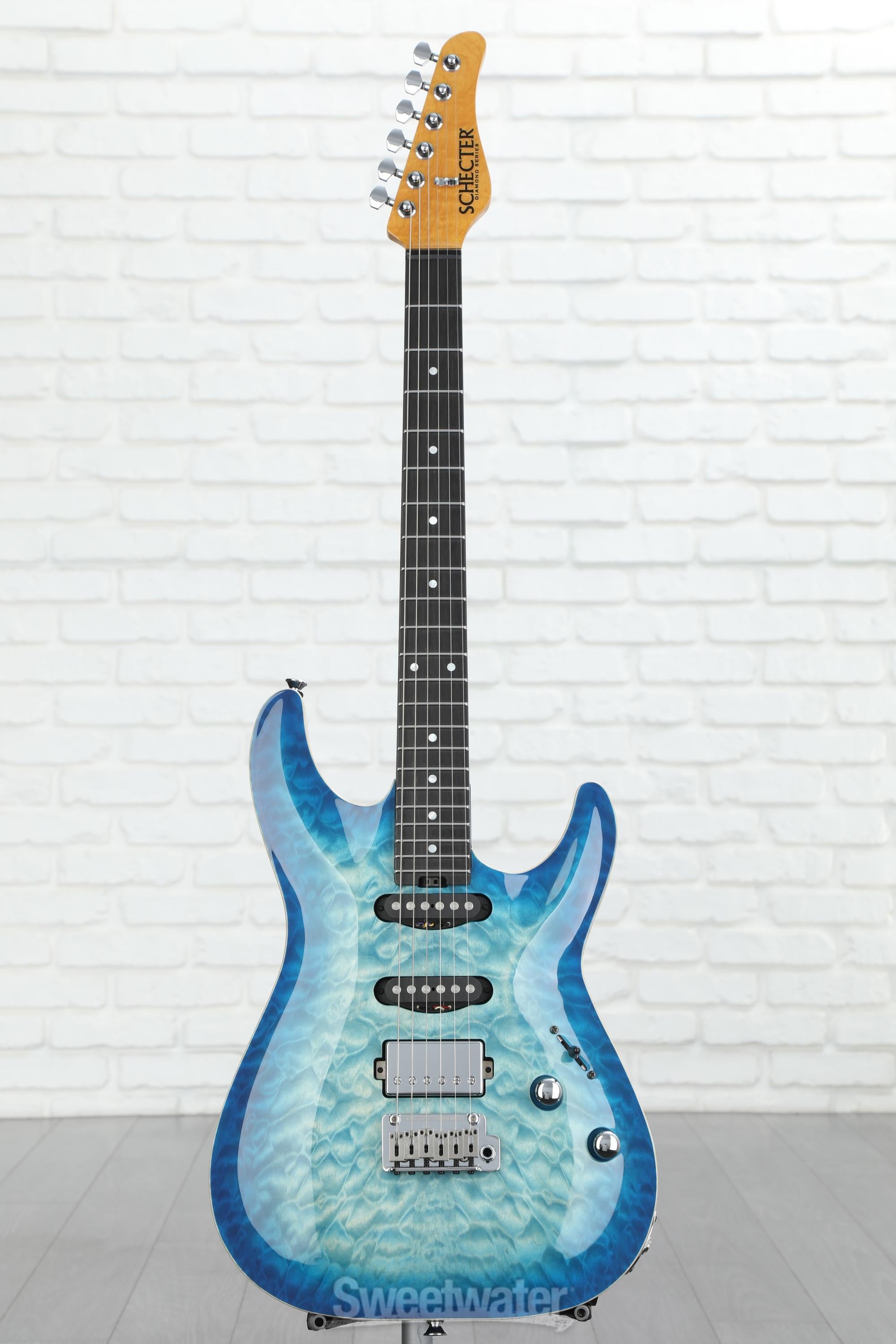 Schecter California Classic Solidbody Electric Guitar - Trans Sky Burst ...