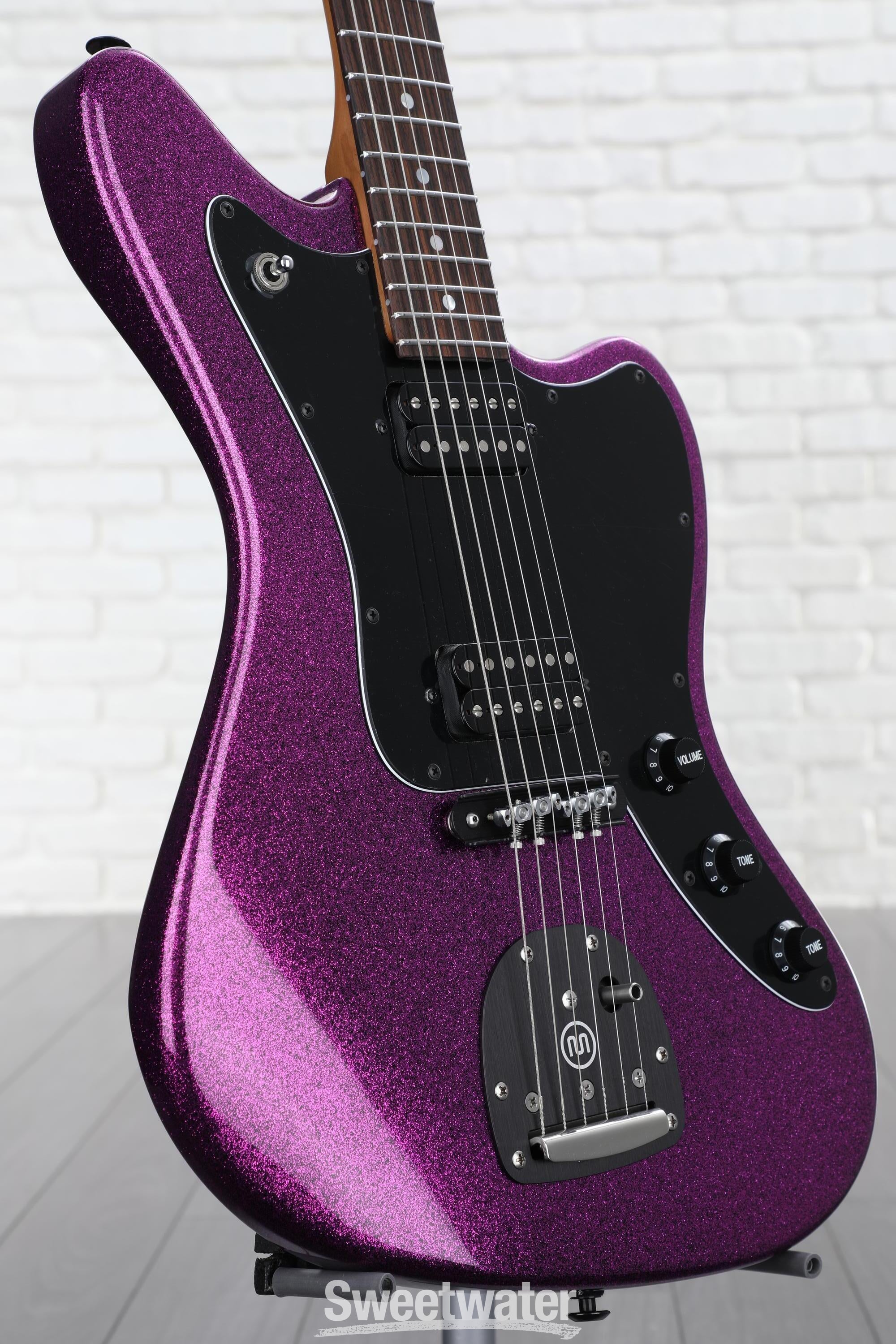 Suhr Custom Classic JM Electric Guitar - Purple Sparkle | Sweetwater
