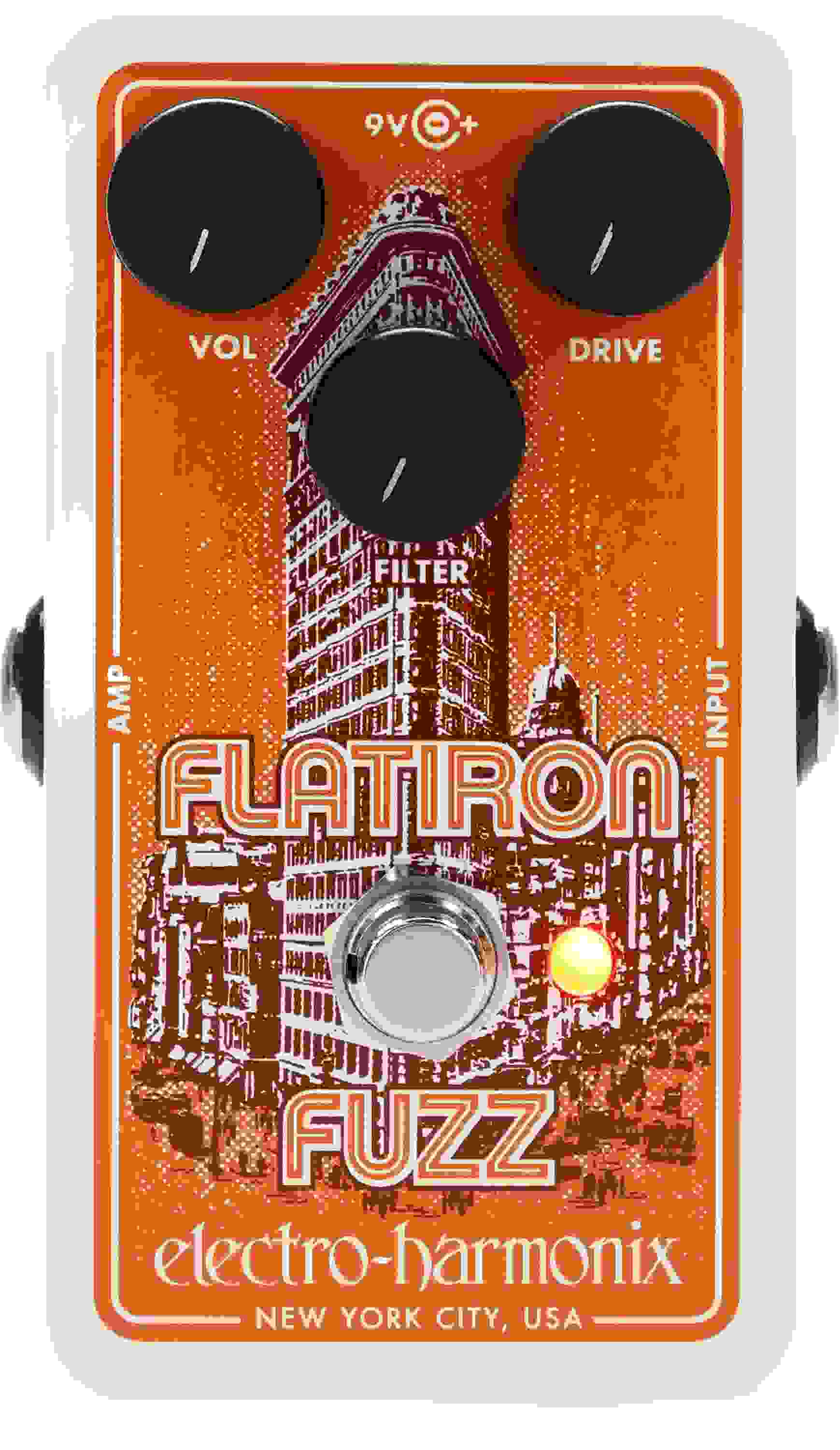 Electro-Harmonix Flatiron Fuzz Classic Op-Amp Powered Fuzz/Distortion ...