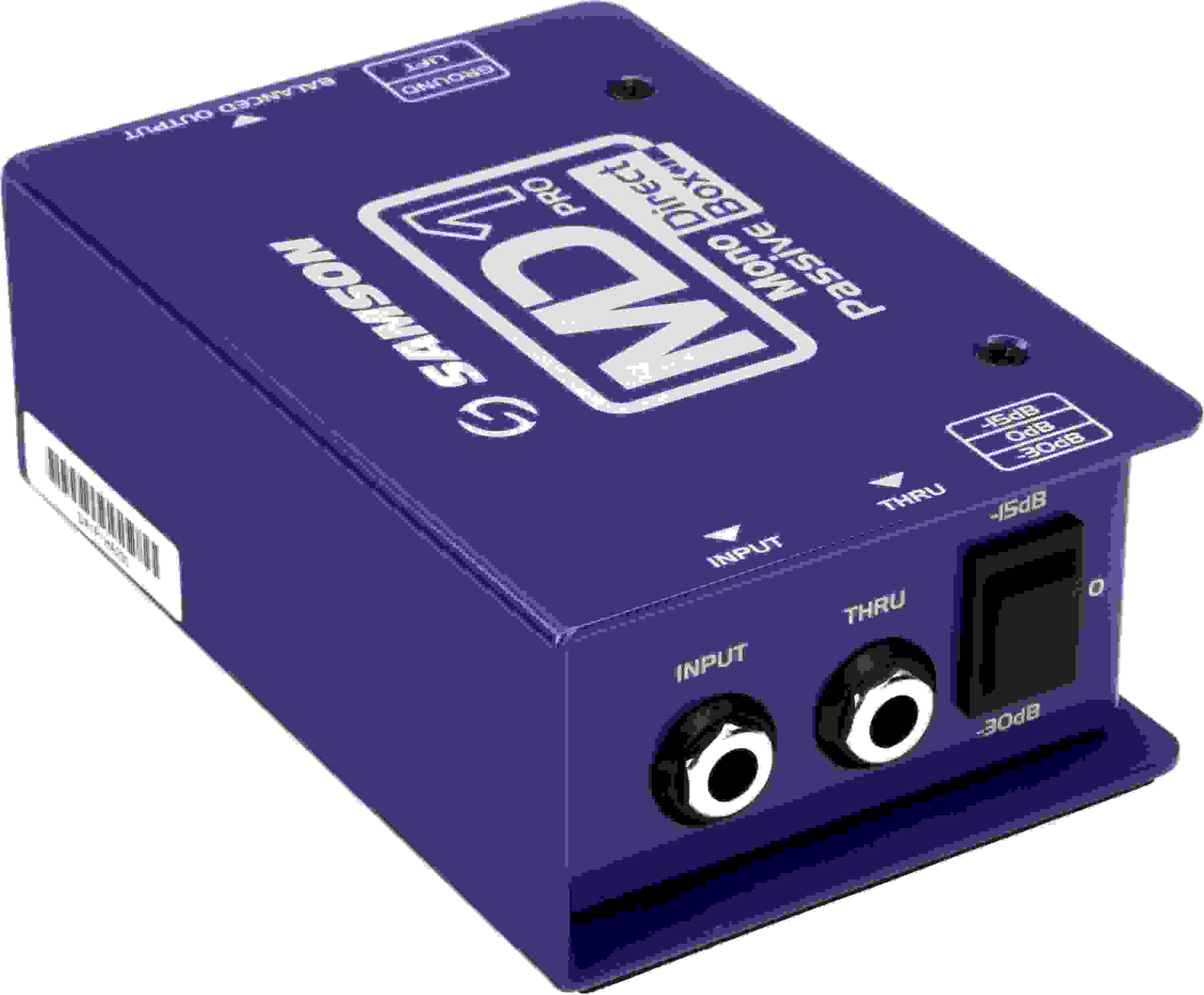 Samson MD1 Pro 1-channel Passive Instrument Direct Box | Sweetwater