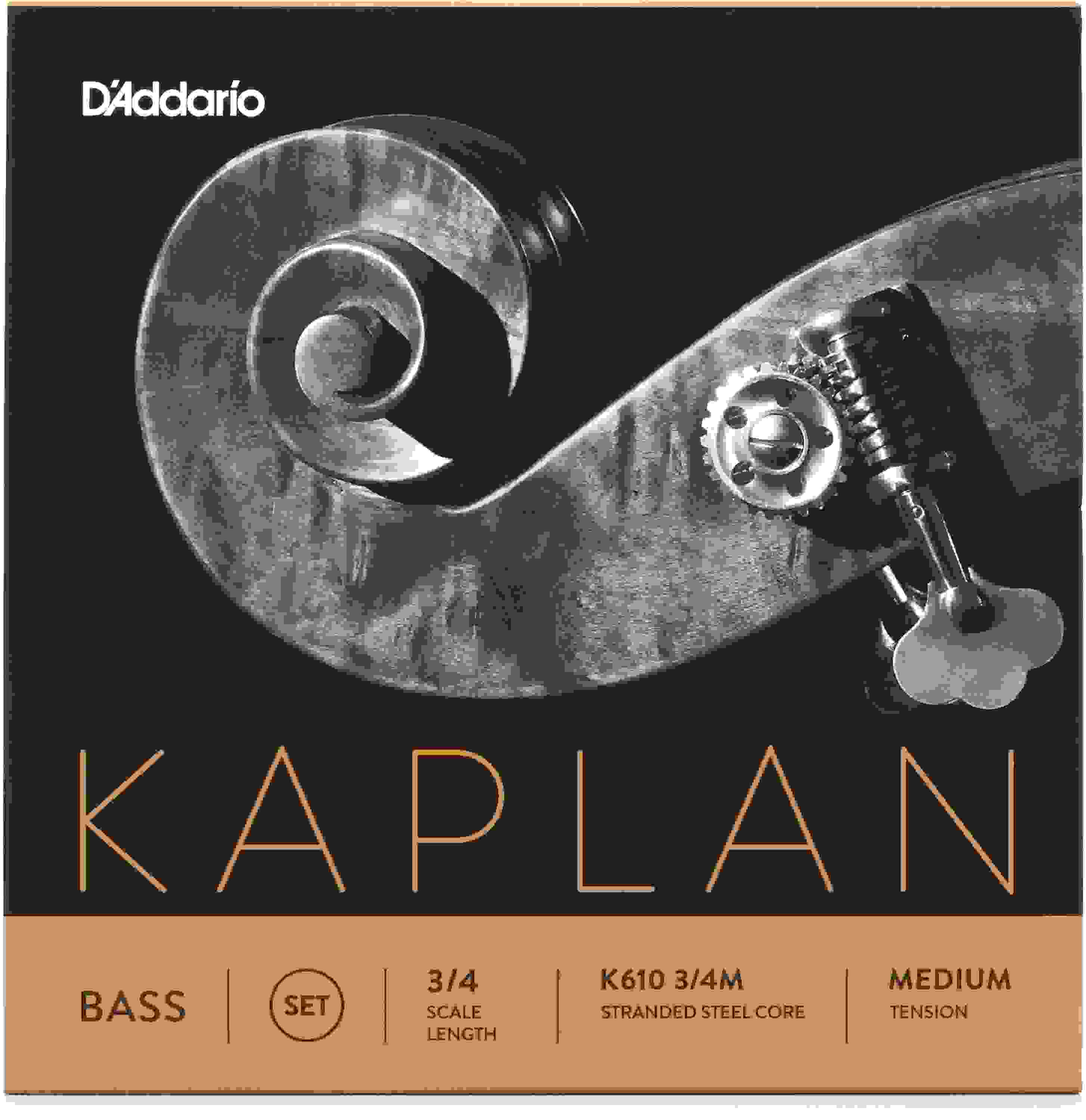 D'Addario K610 Kaplan Double Bass String Set - 3/4 Size | Sweetwater