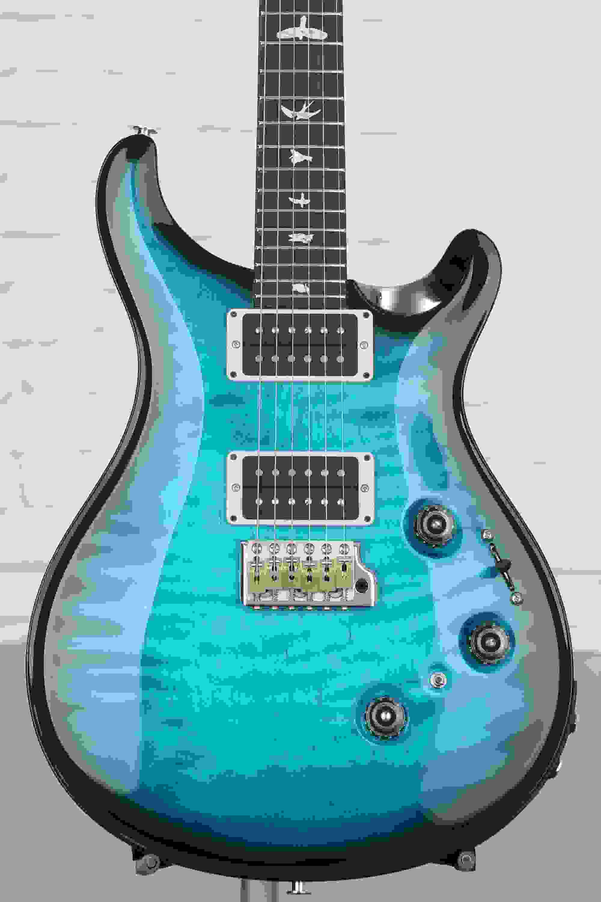 PRS Custom 24 Piezo Electric Guitar - Carroll Blue Wraparound ...