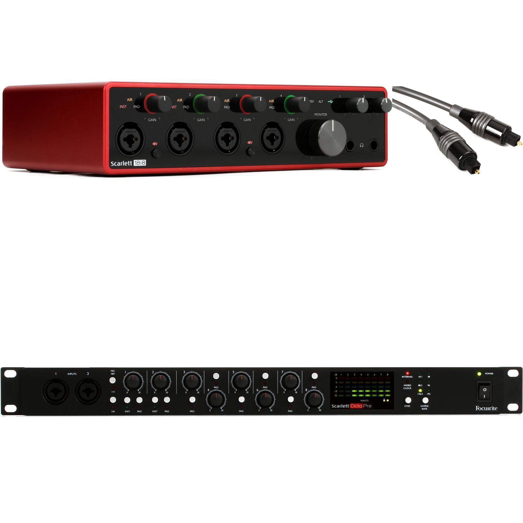 Focusrite Scarlett 18i8 3rd Gen USB Audio Interface and Preamp ...