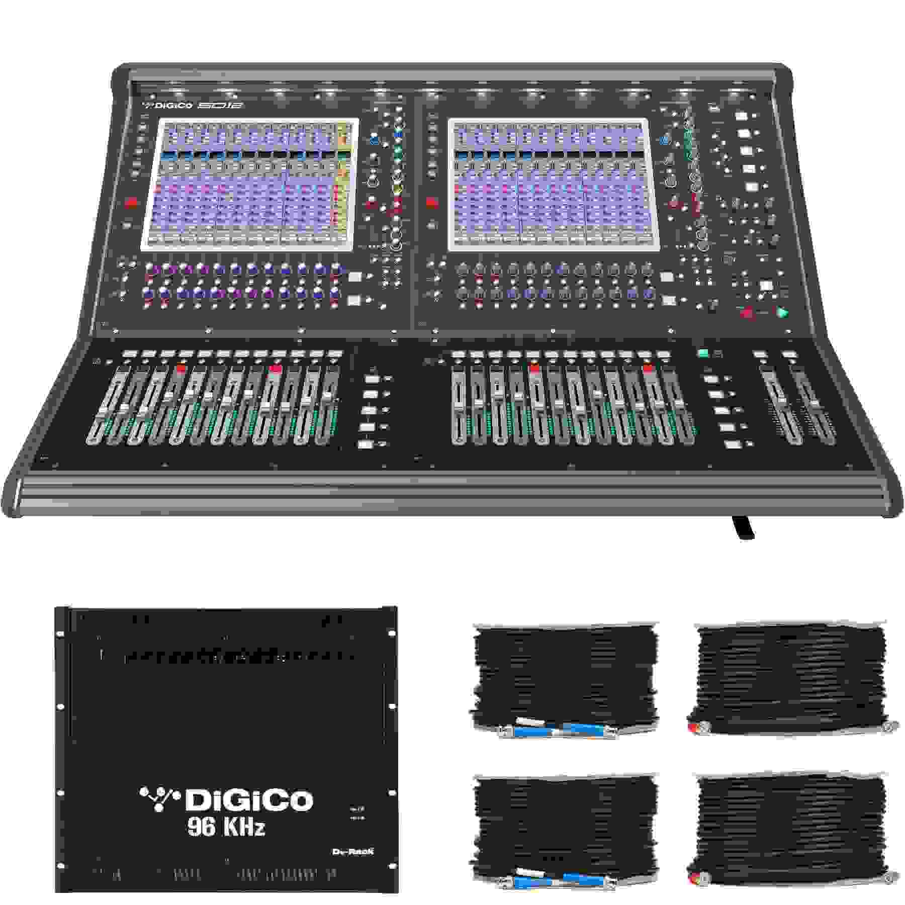 DiGiCo SD12 96 Control Surface D2 Package - MADI Only | Sweetwater