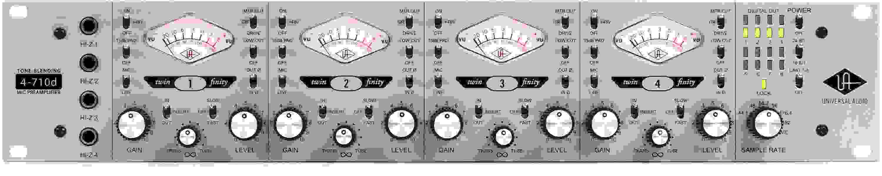 Universal Audio 4-710d 4-channel Microphone Preamp and Compressor ...