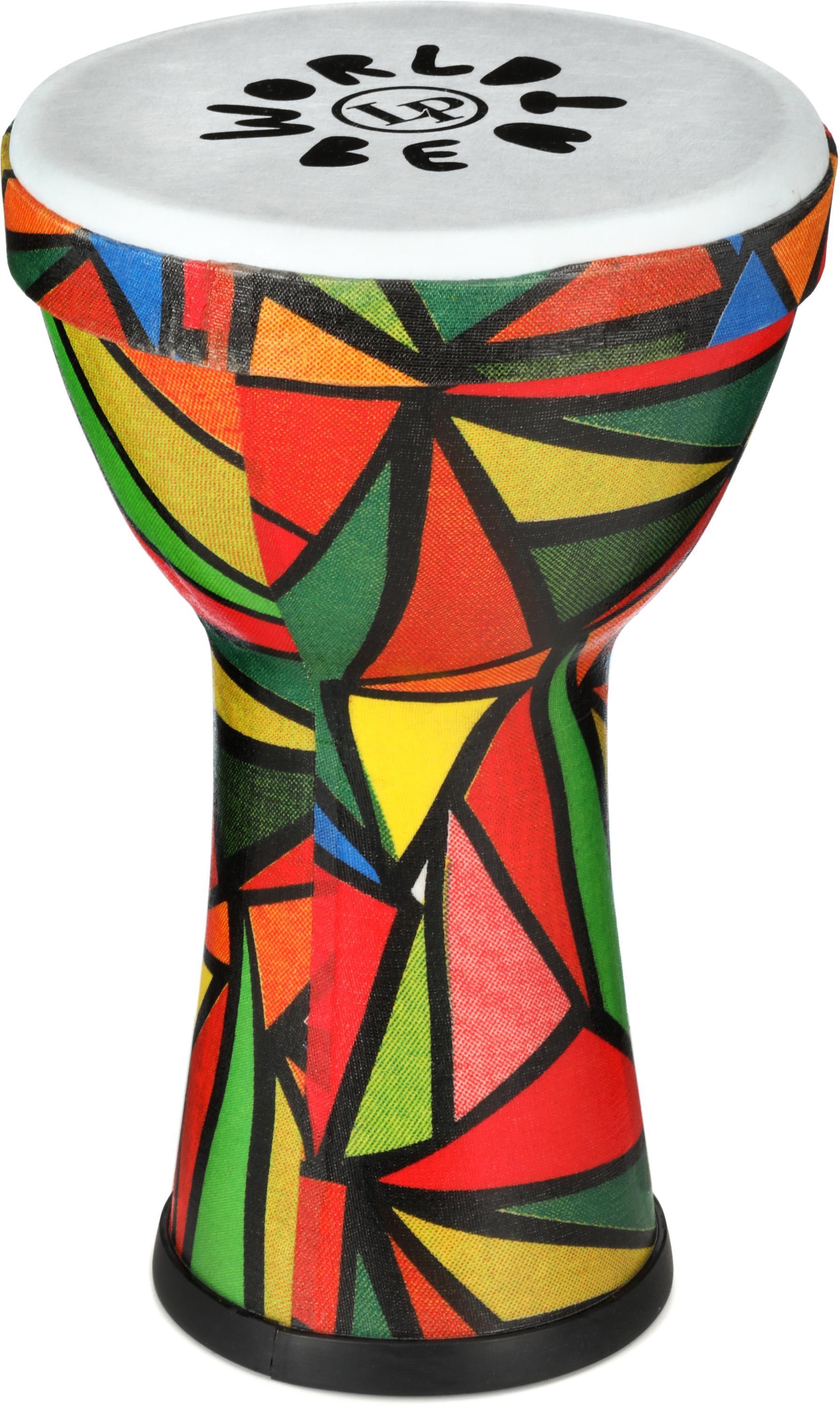 Latin Percussion World Beat Djembe - 6 inches, Multicolor | Sweetwater