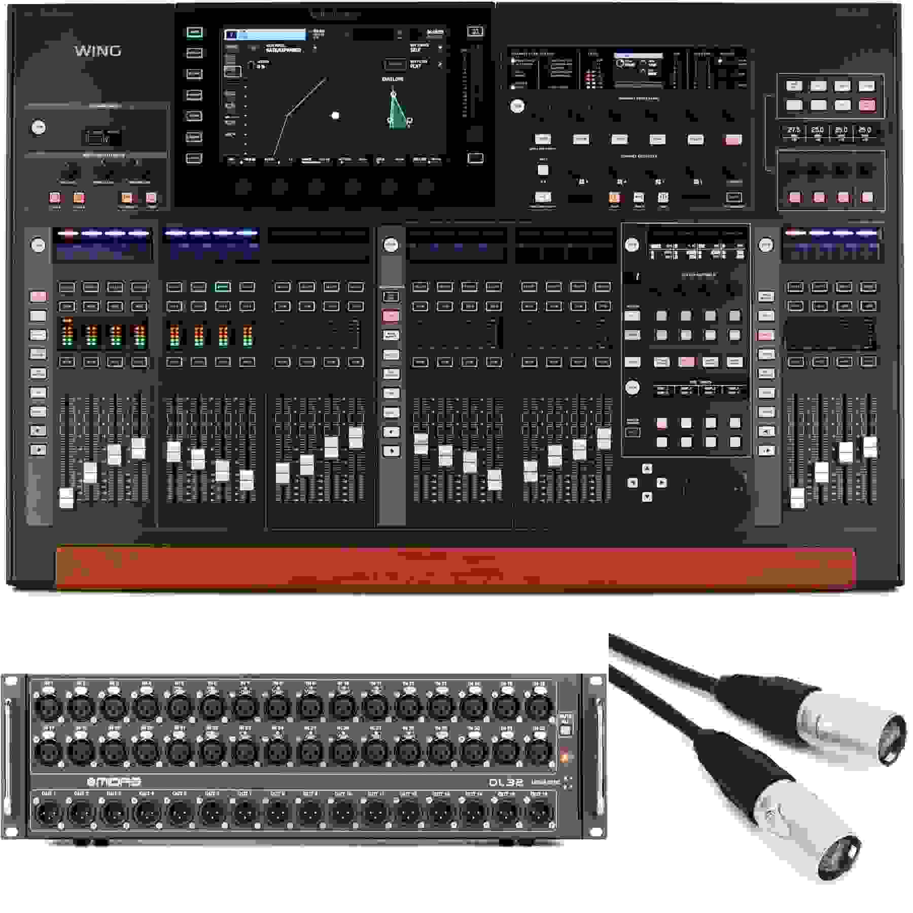 Behringer WING 48-channel Digital Mixer with Midas DL32 Stage Box ...