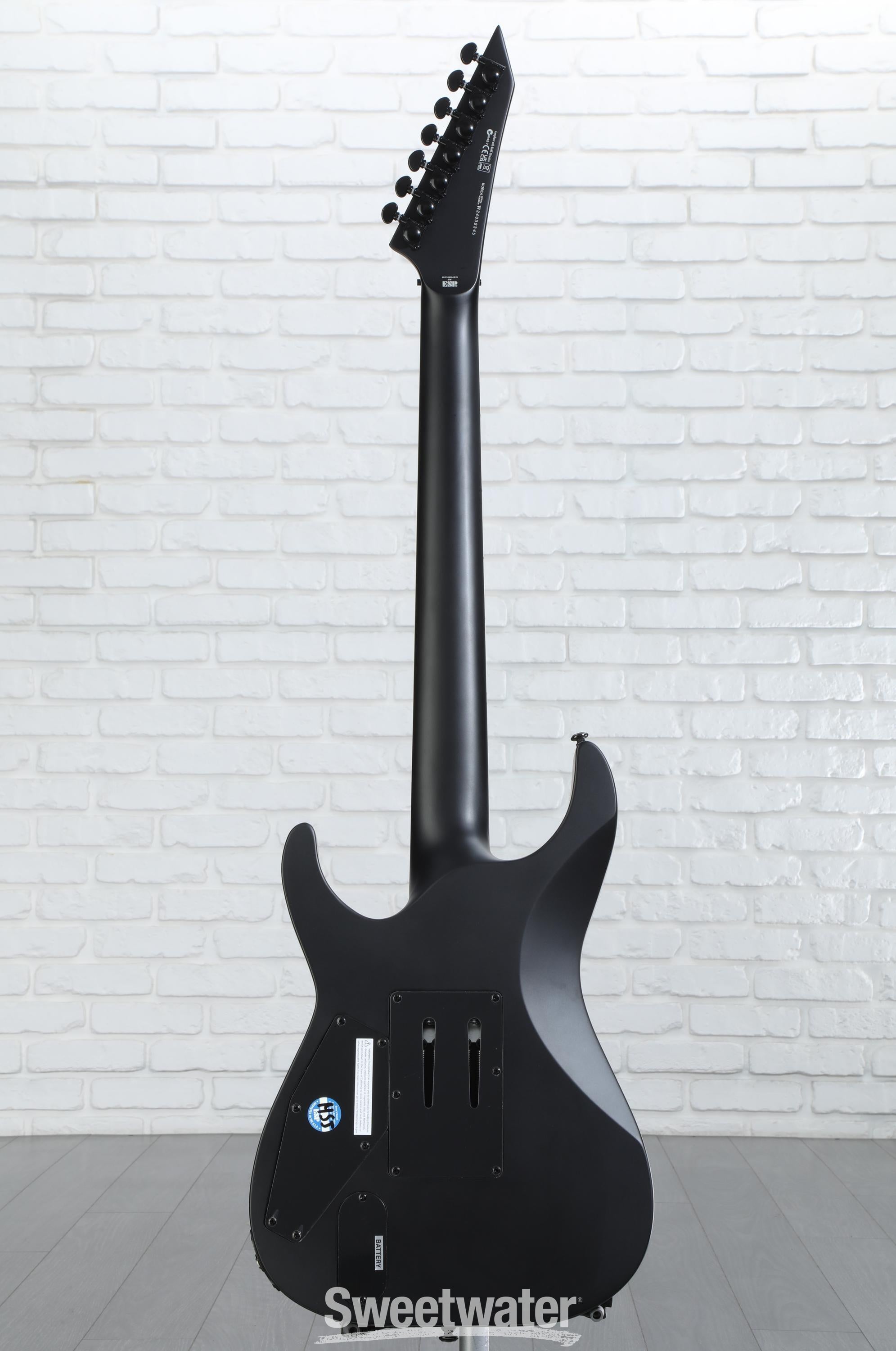 ESP LTD M-1007B 7-string Baritone Electric Guitar - Charcoal Burst ...