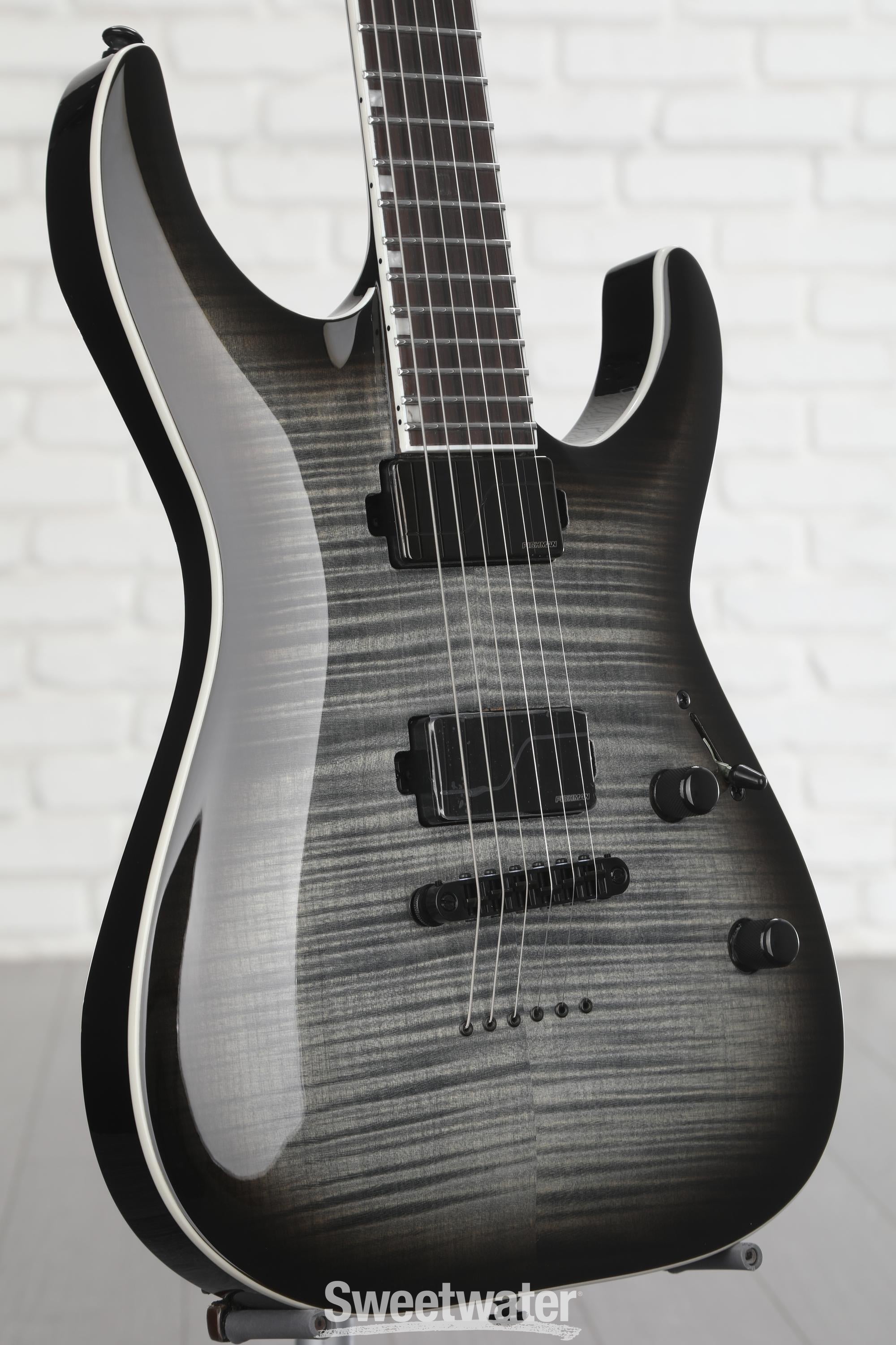 ESP LTD MH-1000 Electric Guitar - Charcoal Burst | Sweetwater