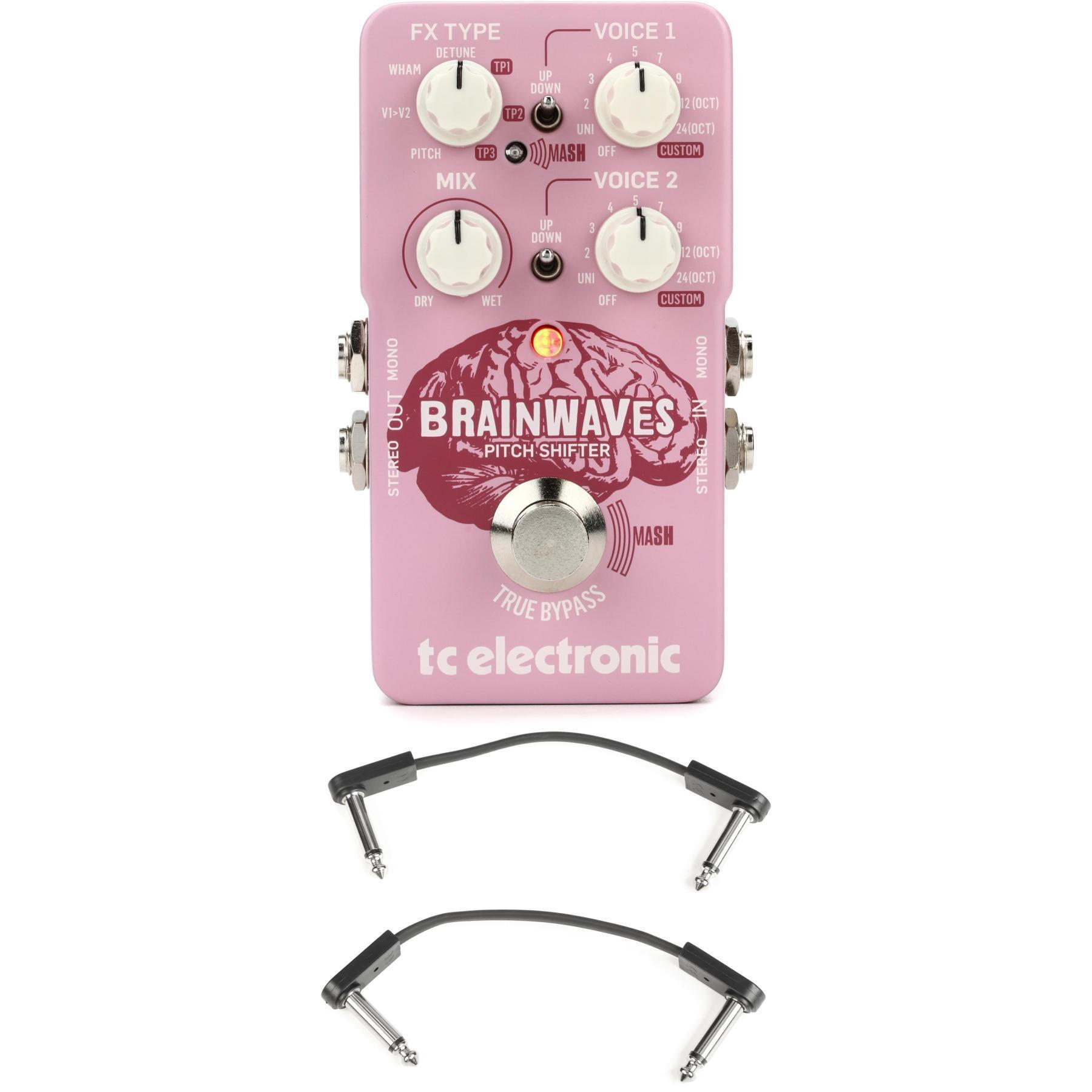 TC Electronic Brainwaves Pitch Shifter Pedal with EBS Patch Cables ...