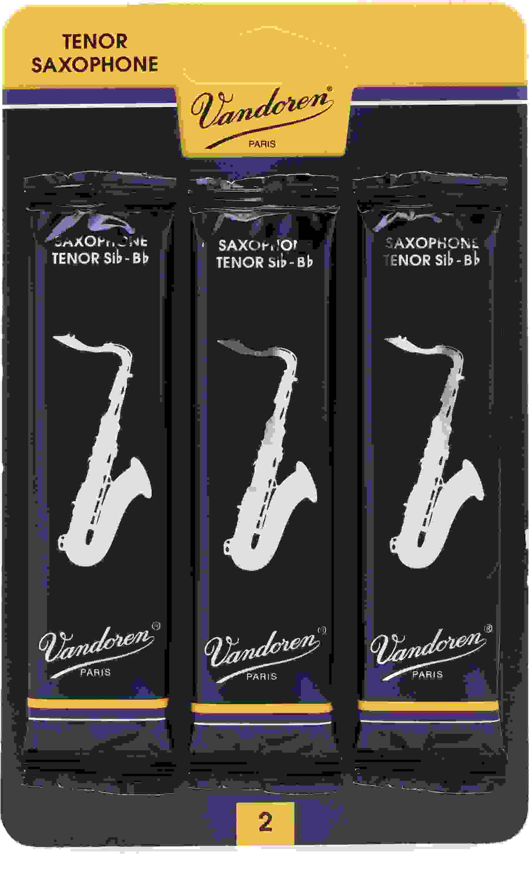 Vandoren Traditional Tenor Saxophone Reeds - 2.0 (3-pack) | Sweetwater