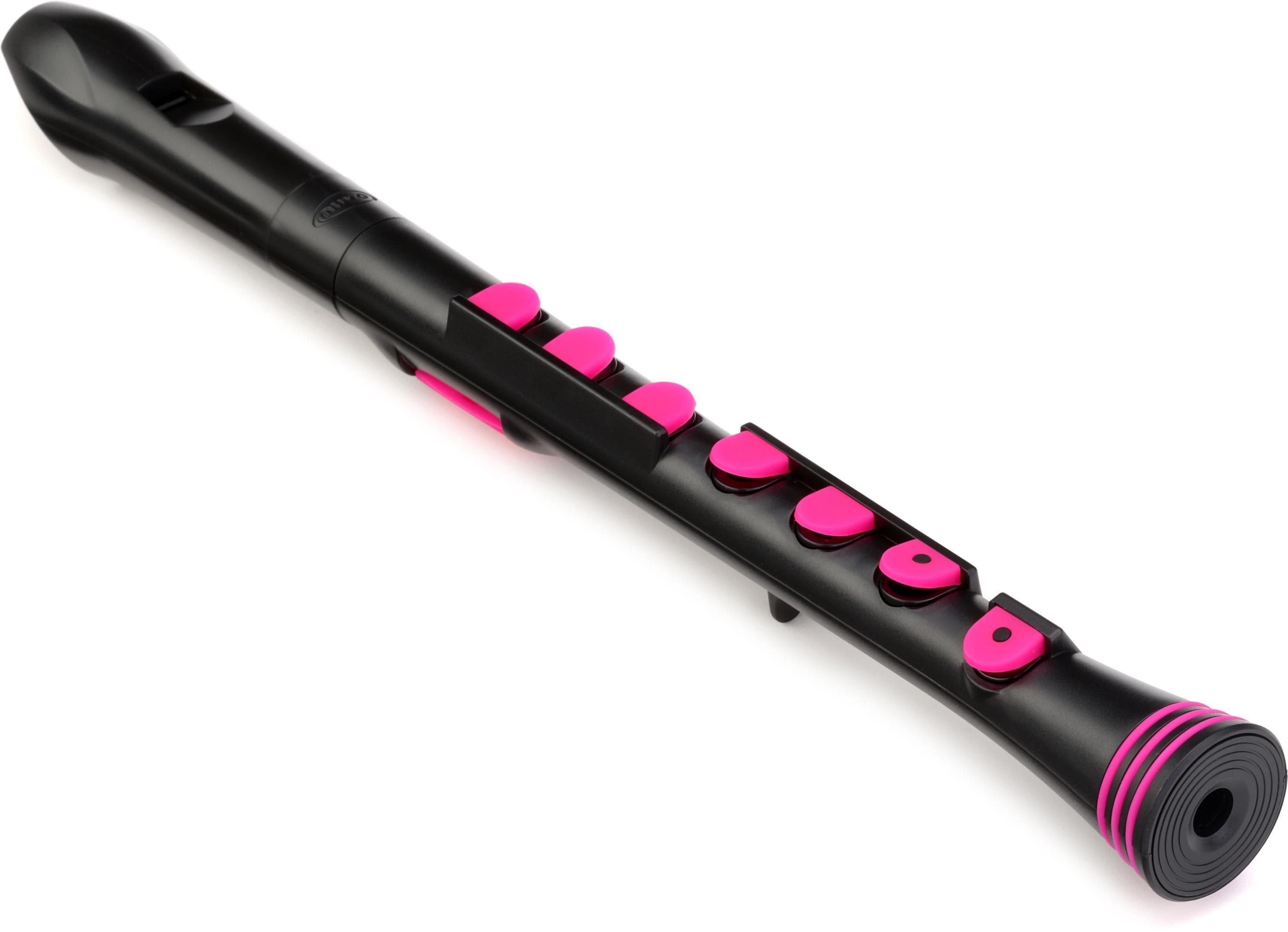 Nuvo Recorder+ Soprano Recorder - Black/Pink | Sweetwater