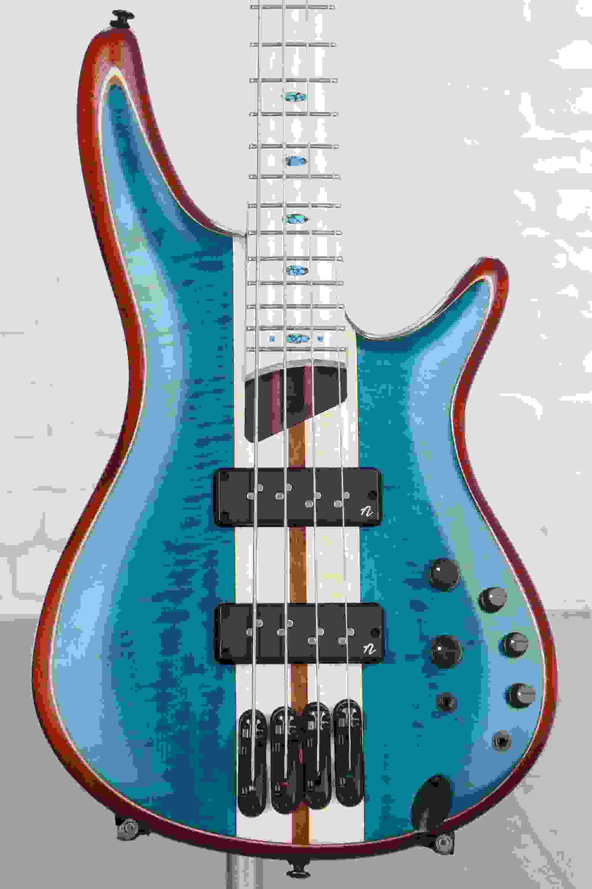 Ibanez SR Premium 4-string Electric Bass Guitar - Caribbean Green Low ...