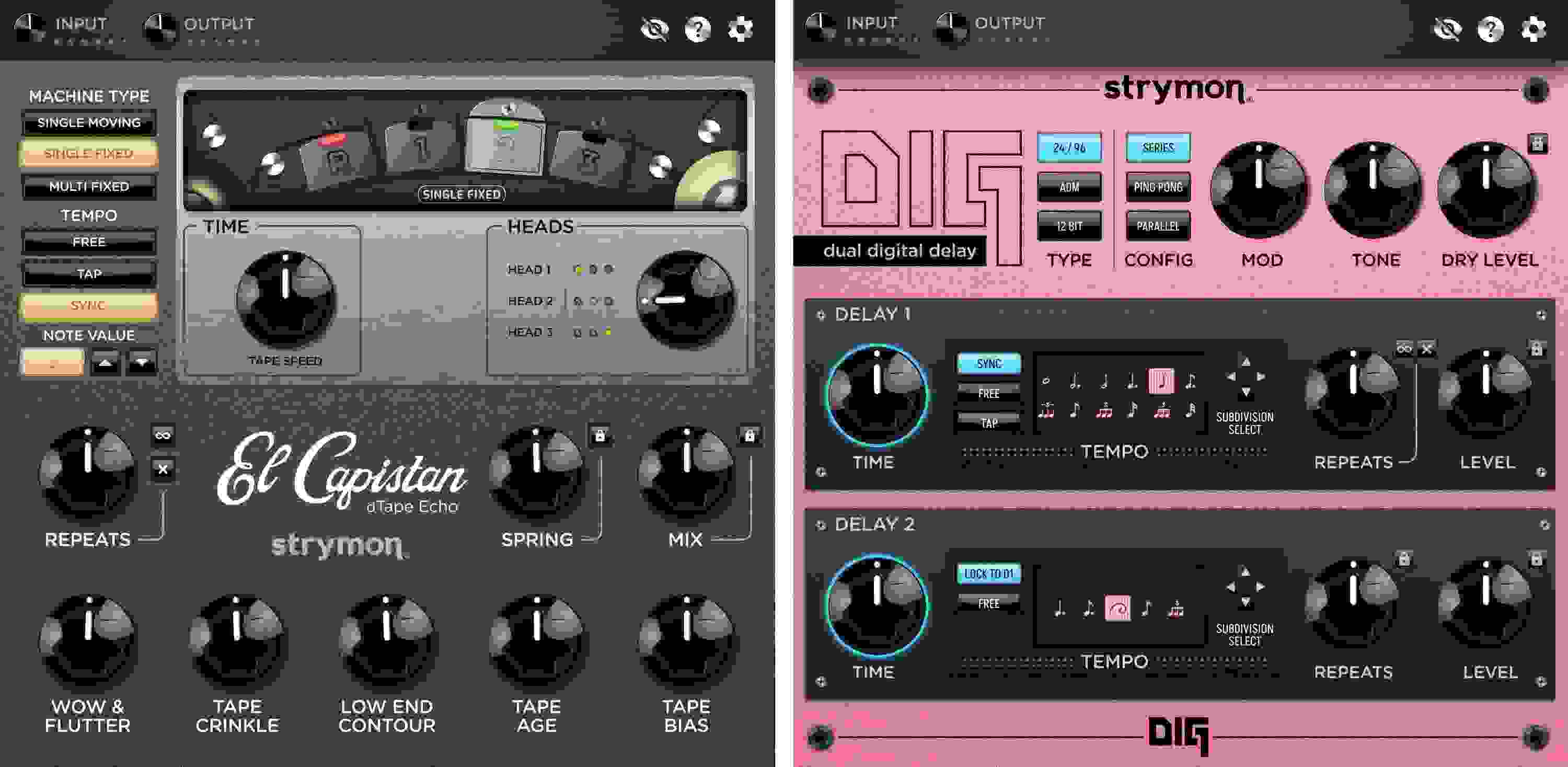 Strymon El Capistan and DIG Echo Plug-in Bundle | Sweetwater