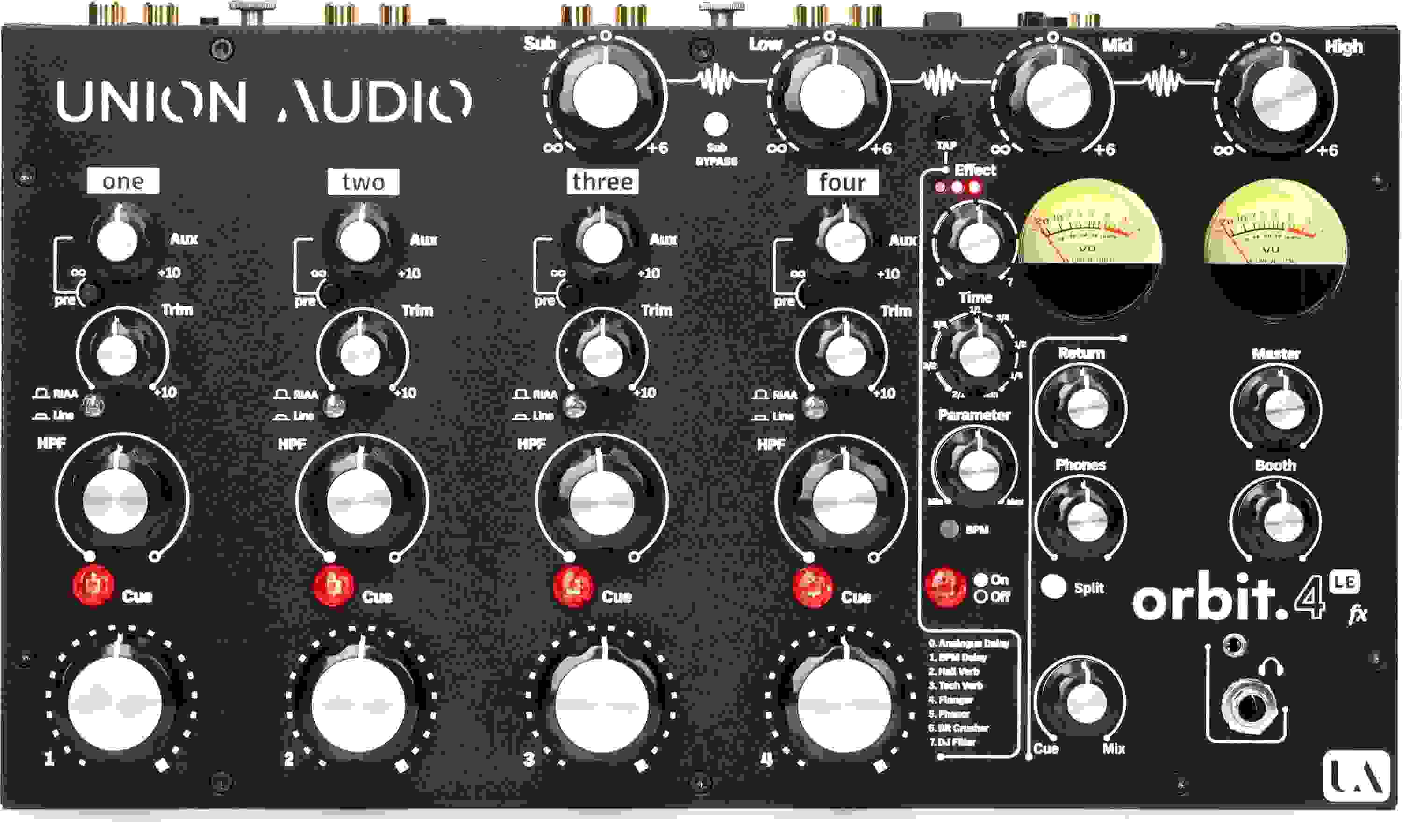Union Audio orbit.4 LE FX 4-channel Analog Rotary Mixer | Sweetwater