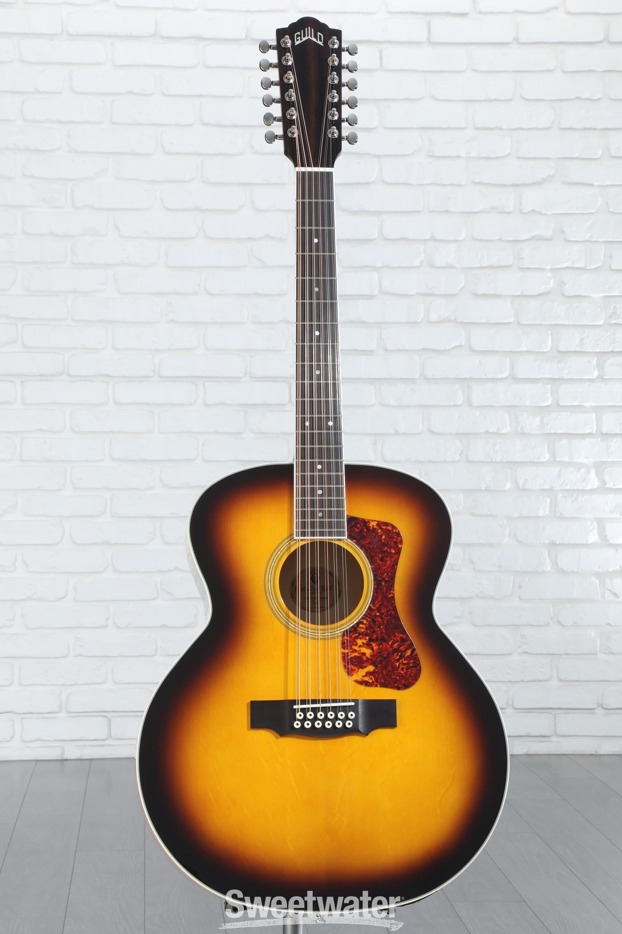 Guild F-2512E Deluxe 12-string Acoustic-electric Guitar - Antique ...