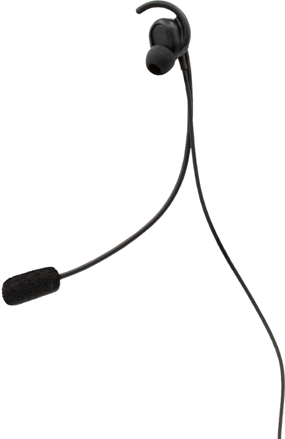 Pliant Technologies MicroCom In-ear Universal Fit Electret Headset ...