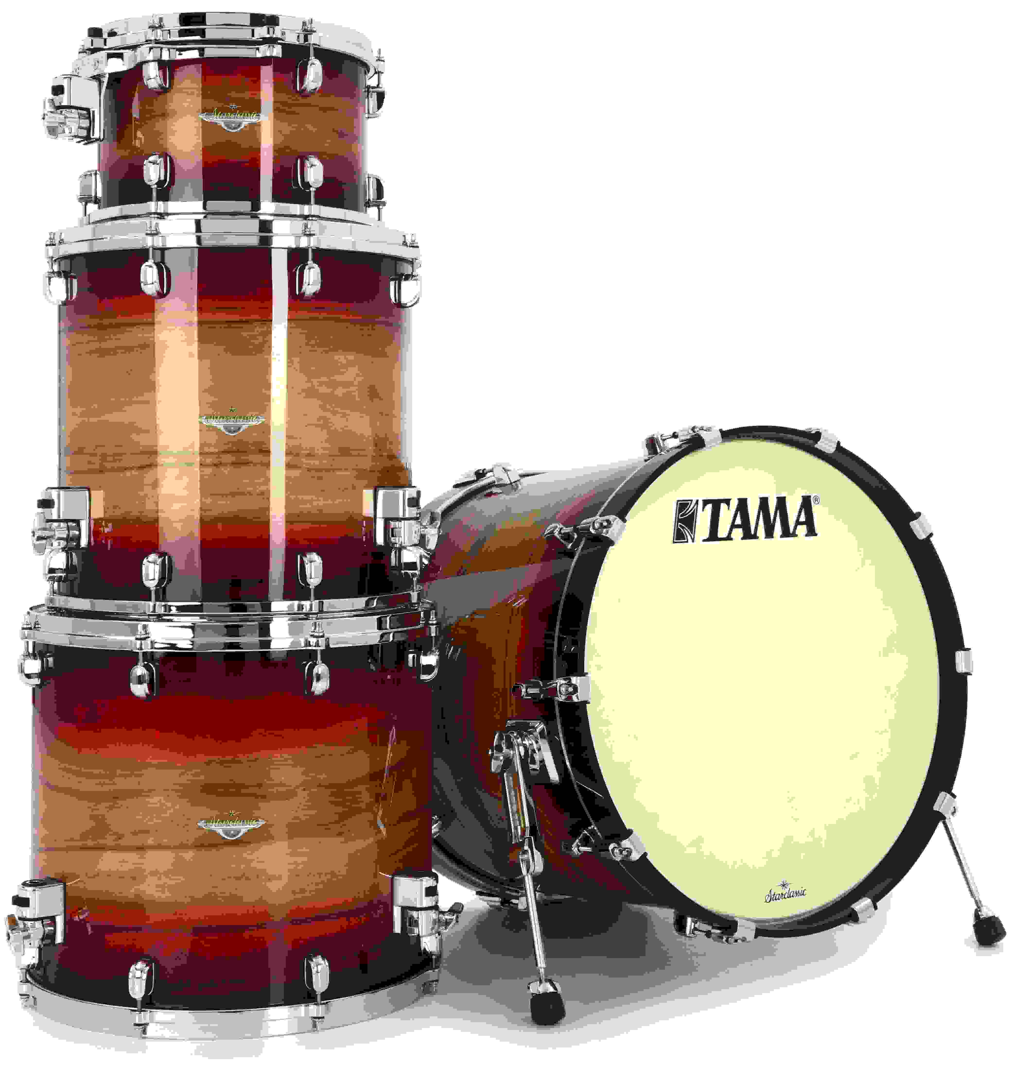 Tama Starclassic Maple ME42ZSLRWB 4-piece Shell Pack - Ruby Pacific ...