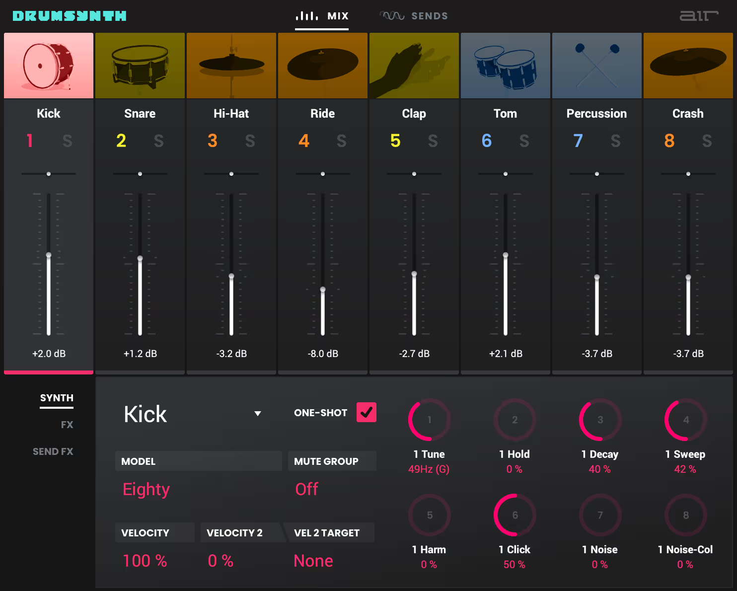 AIR DrumSynth Virtual Instrument Plug-in | Sweetwater