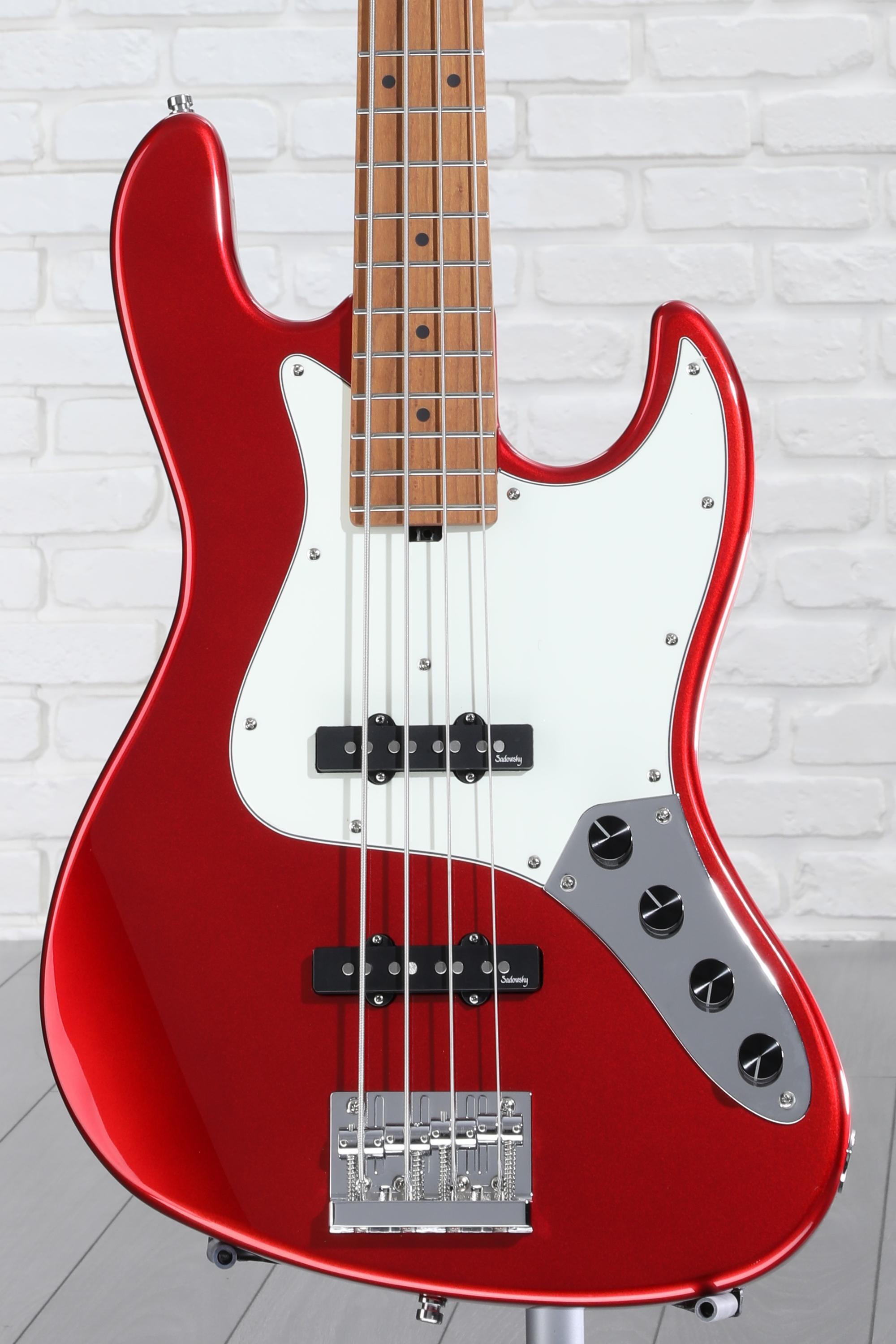 Sadowsky MetroExpress 21-fret Vintage JJ Bass, 4-string - Candy Apple Red Metallic | Sweetwater