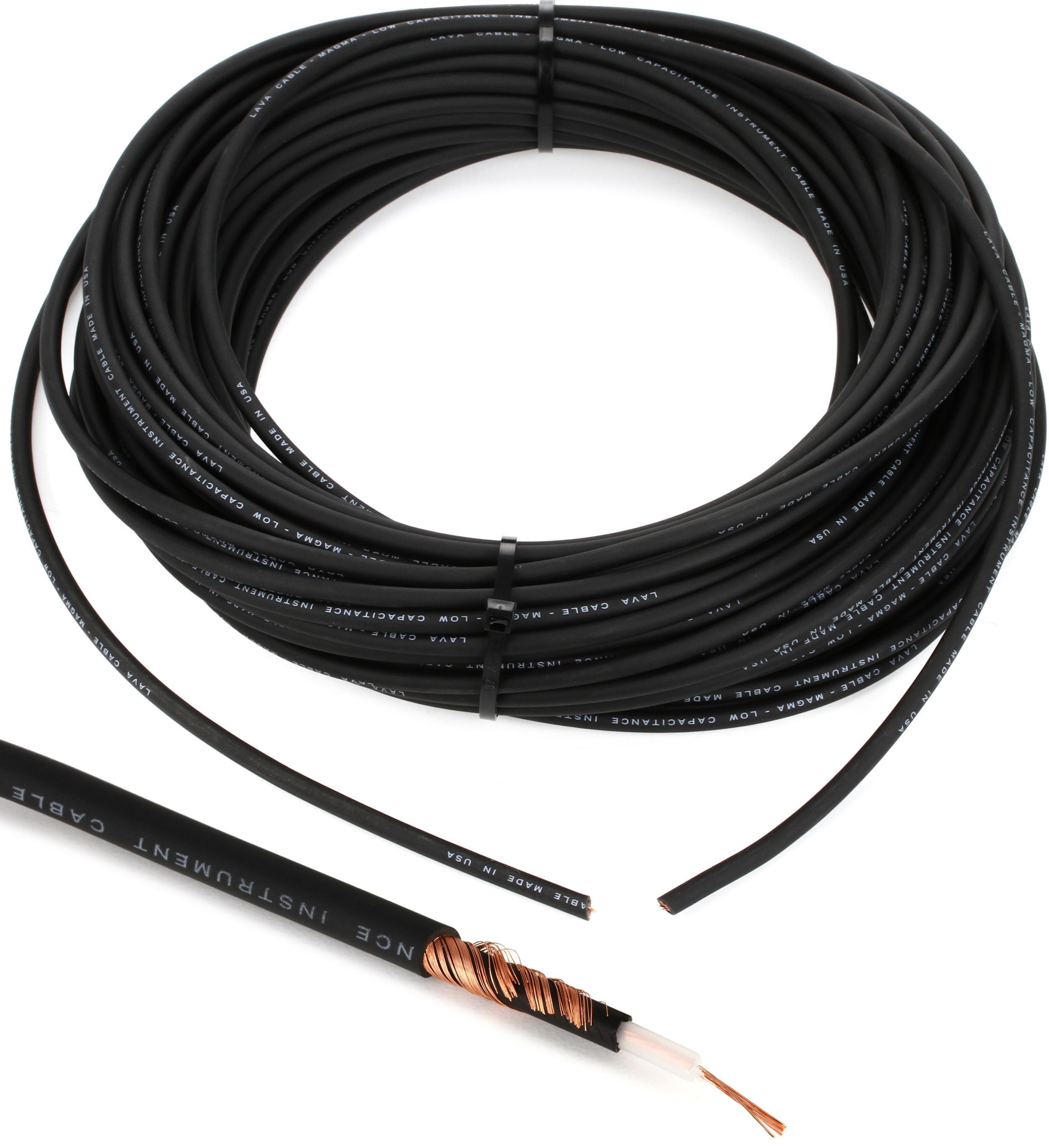Lava Cable Magma Instrument Wire - Black 100 Foot | Sweetwater