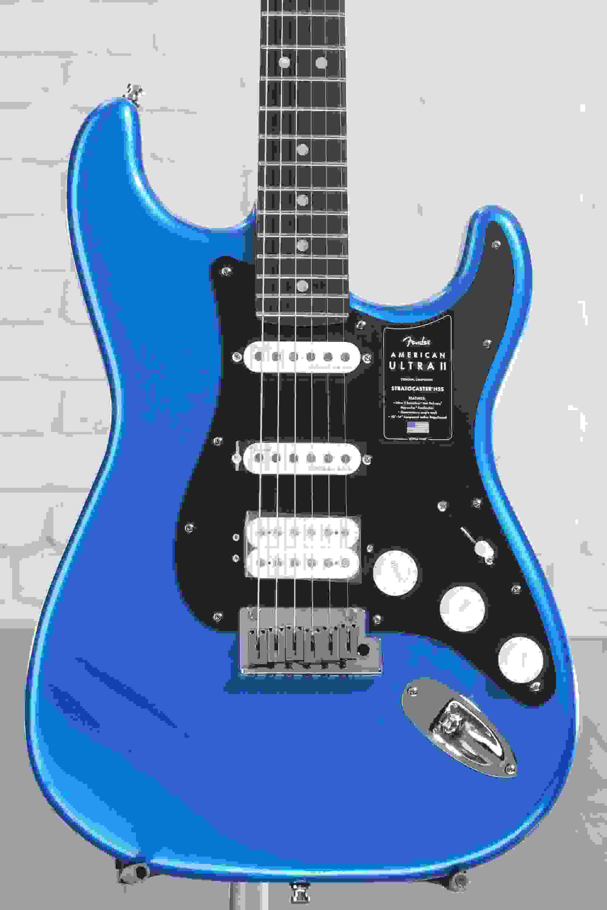Fender American Ultra II Stratocaster HSS Electric Guitar - Noble Blue ...