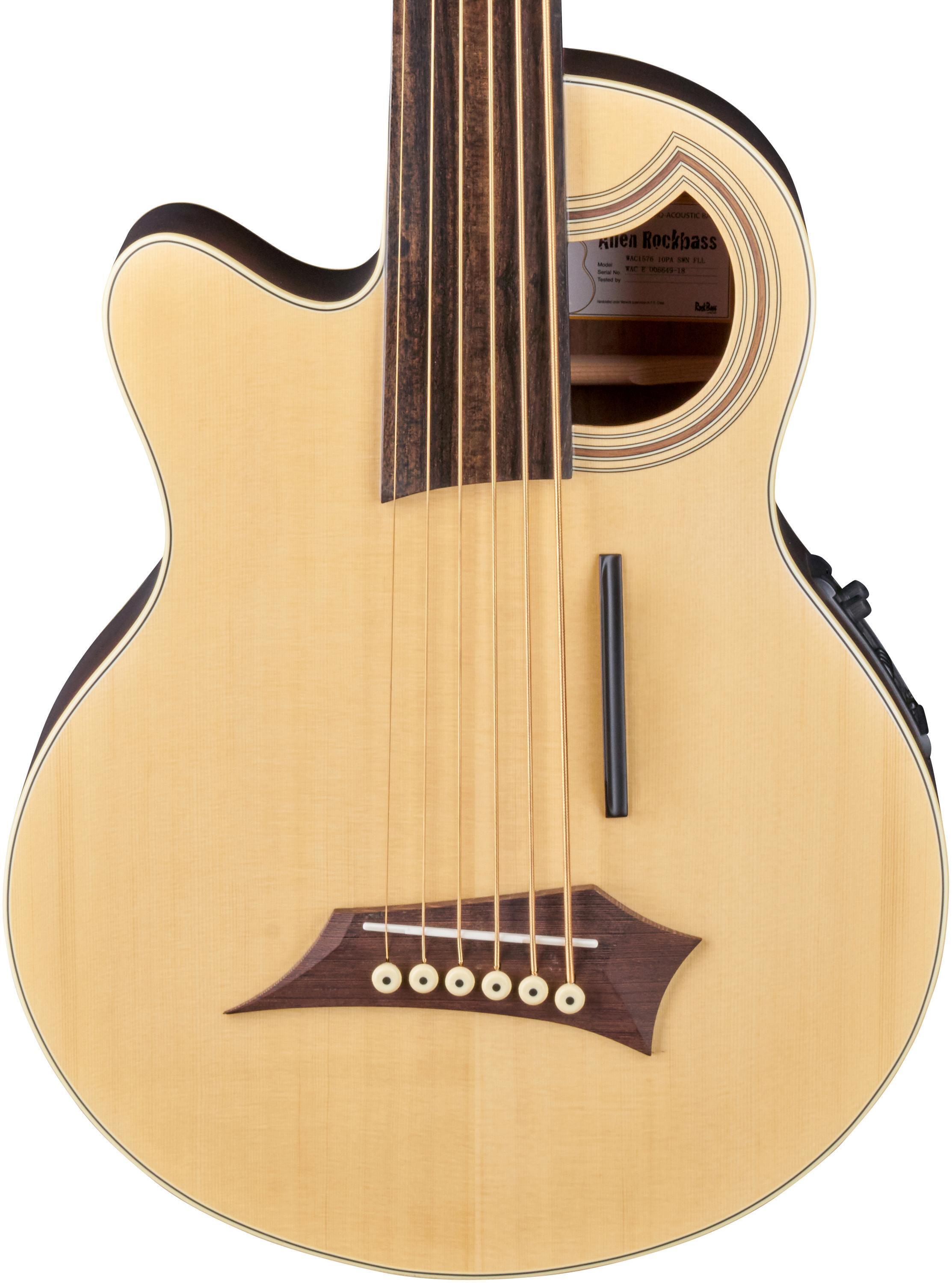 Warwick RockBass Alien Deluxe 6-string Fretless Left-handed Acoustic ...