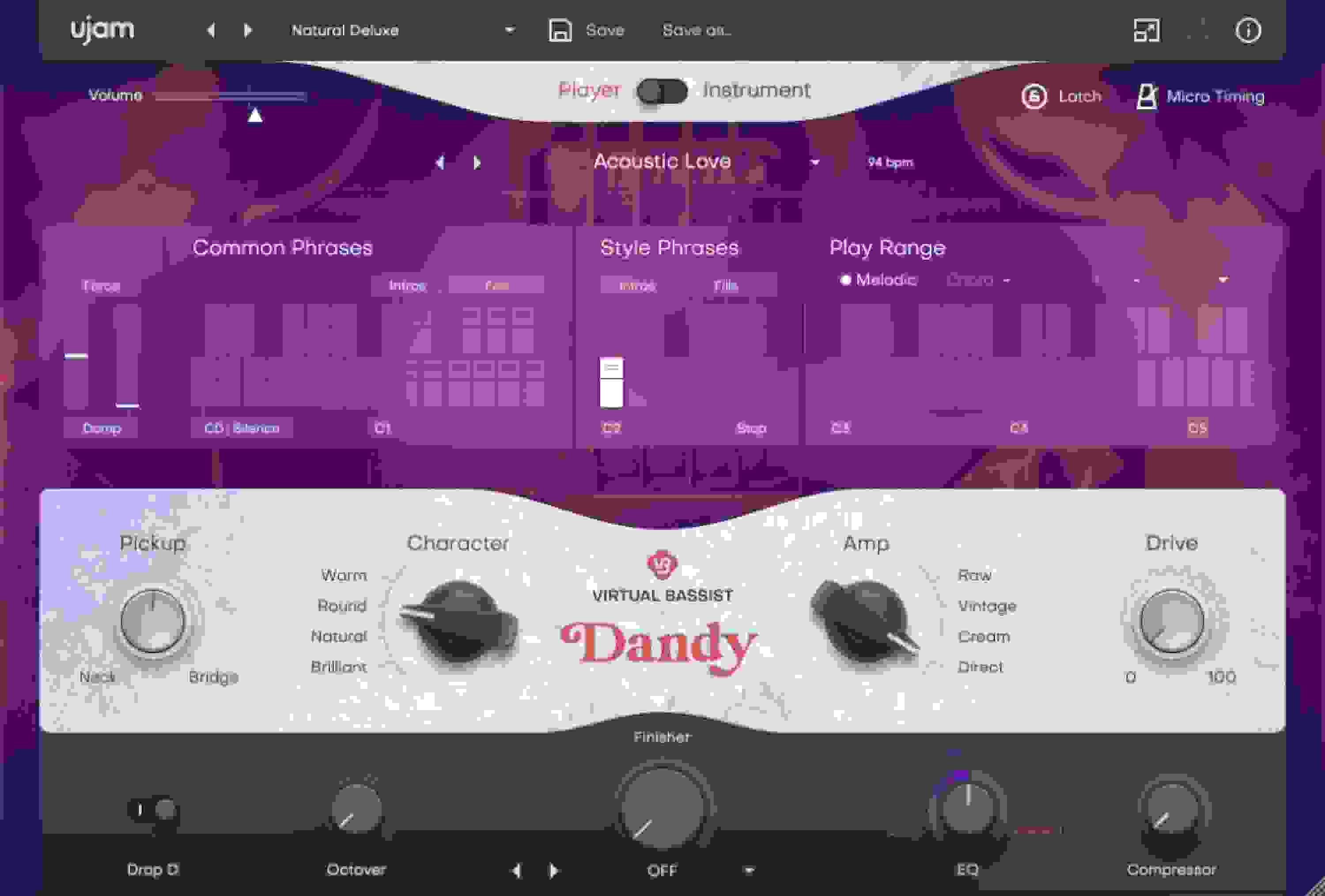 UJAM Virtual Bassist Dandy Bass Creation Suite | Sweetwater