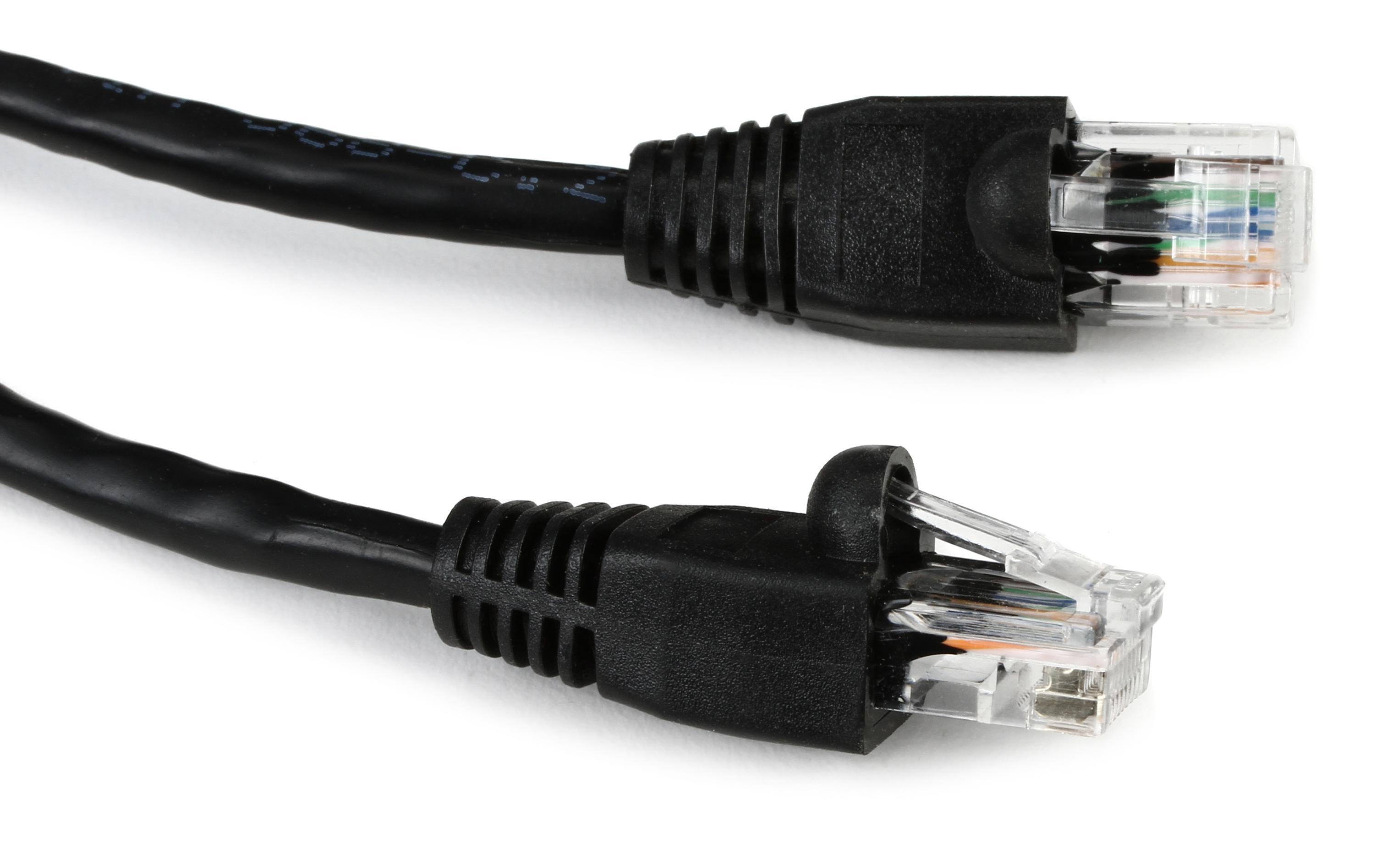 Hosa CAT-5100BK Cat 5e Ethernet Cable - 100 foot | Sweetwater