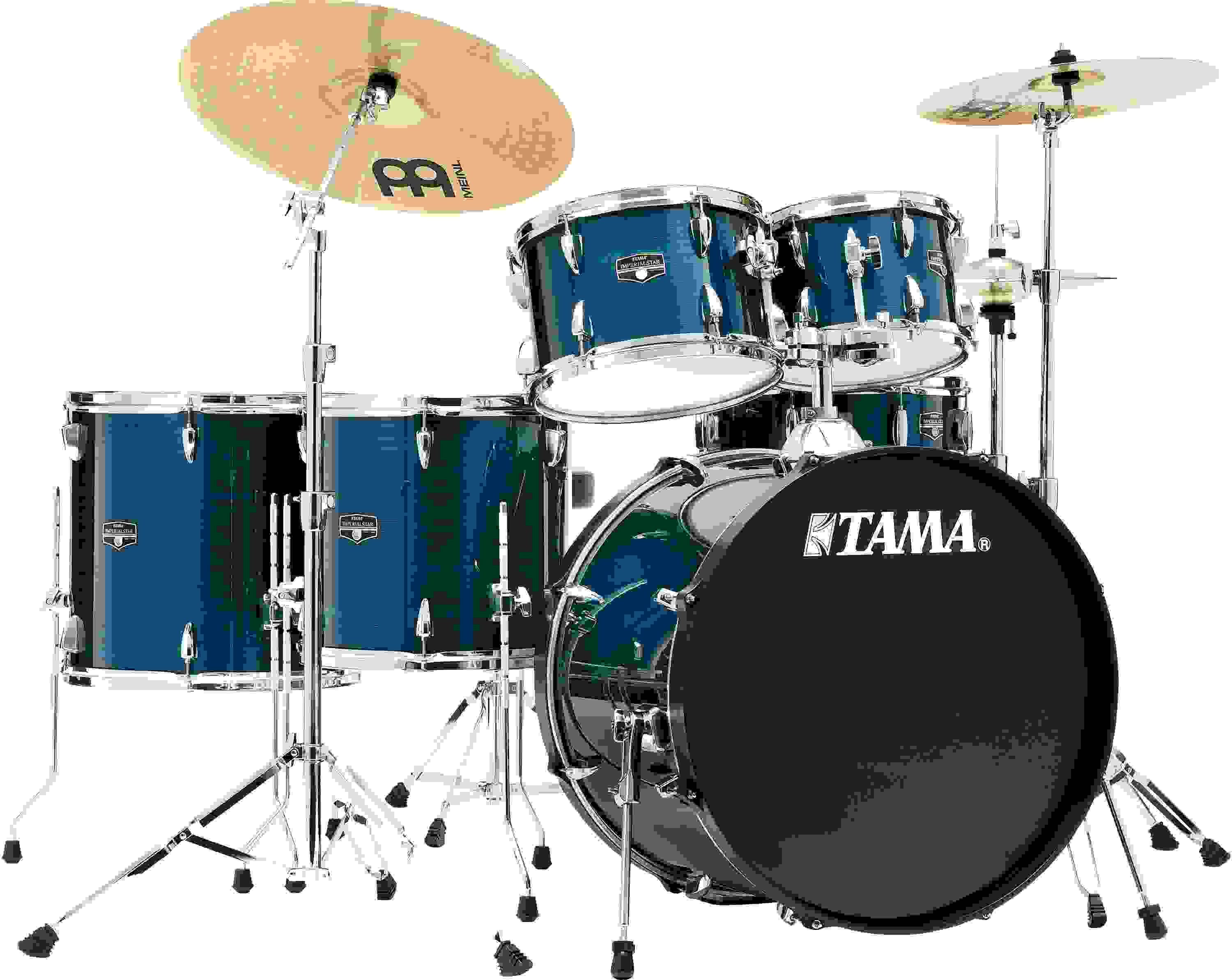 Tama Imperialstar 6-piece Drum Set with Snare Drum and Meinl Cymbals ...