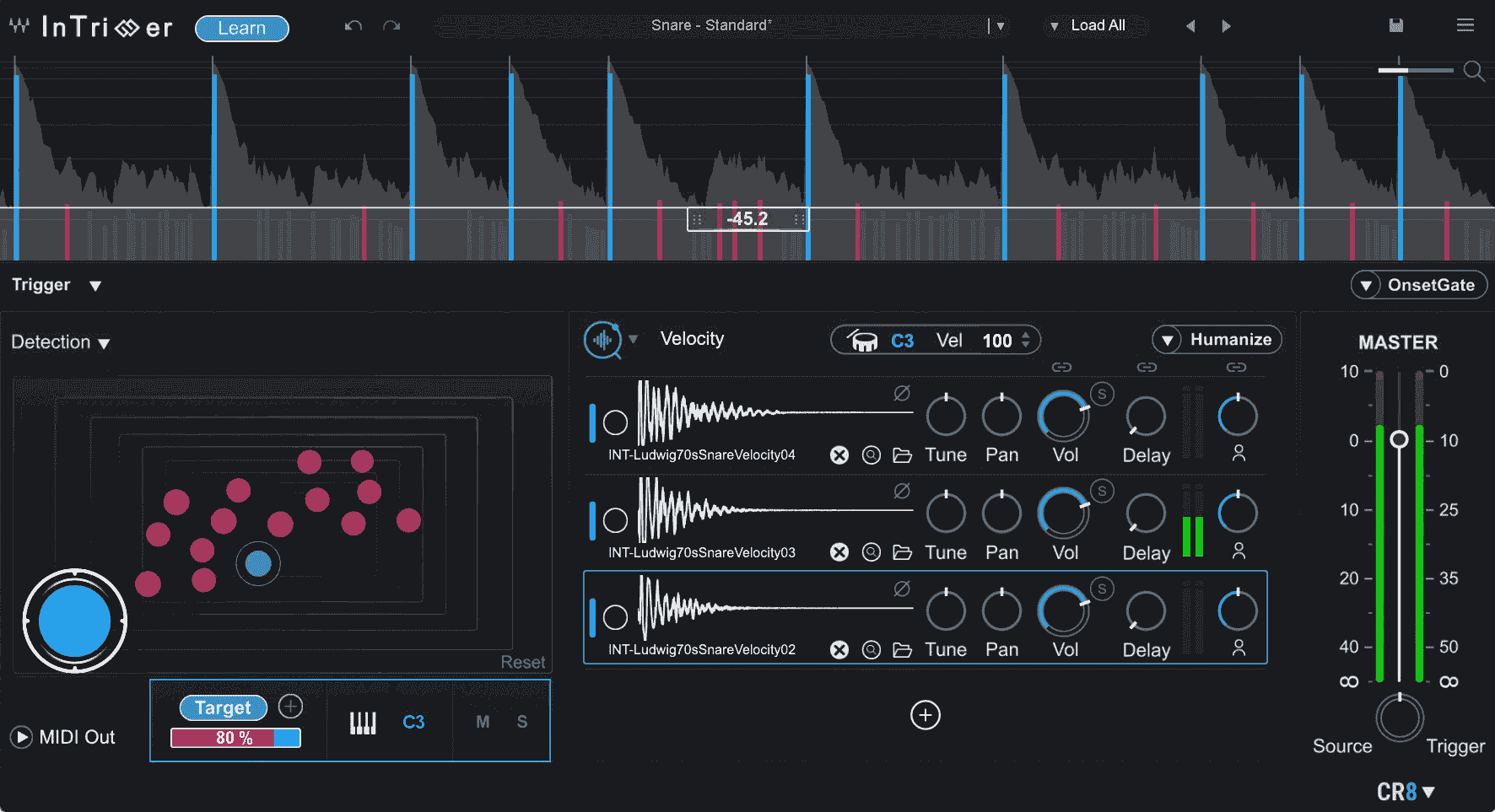 Waves InTrigger Drum Replacer Plug-in | Sweetwater