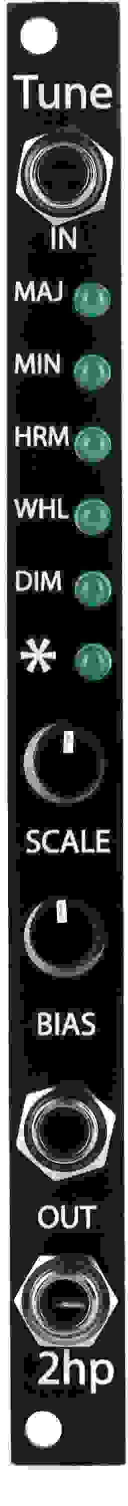 2HP Tune Eurorack Pitch Quantizer Module - Black | Sweetwater