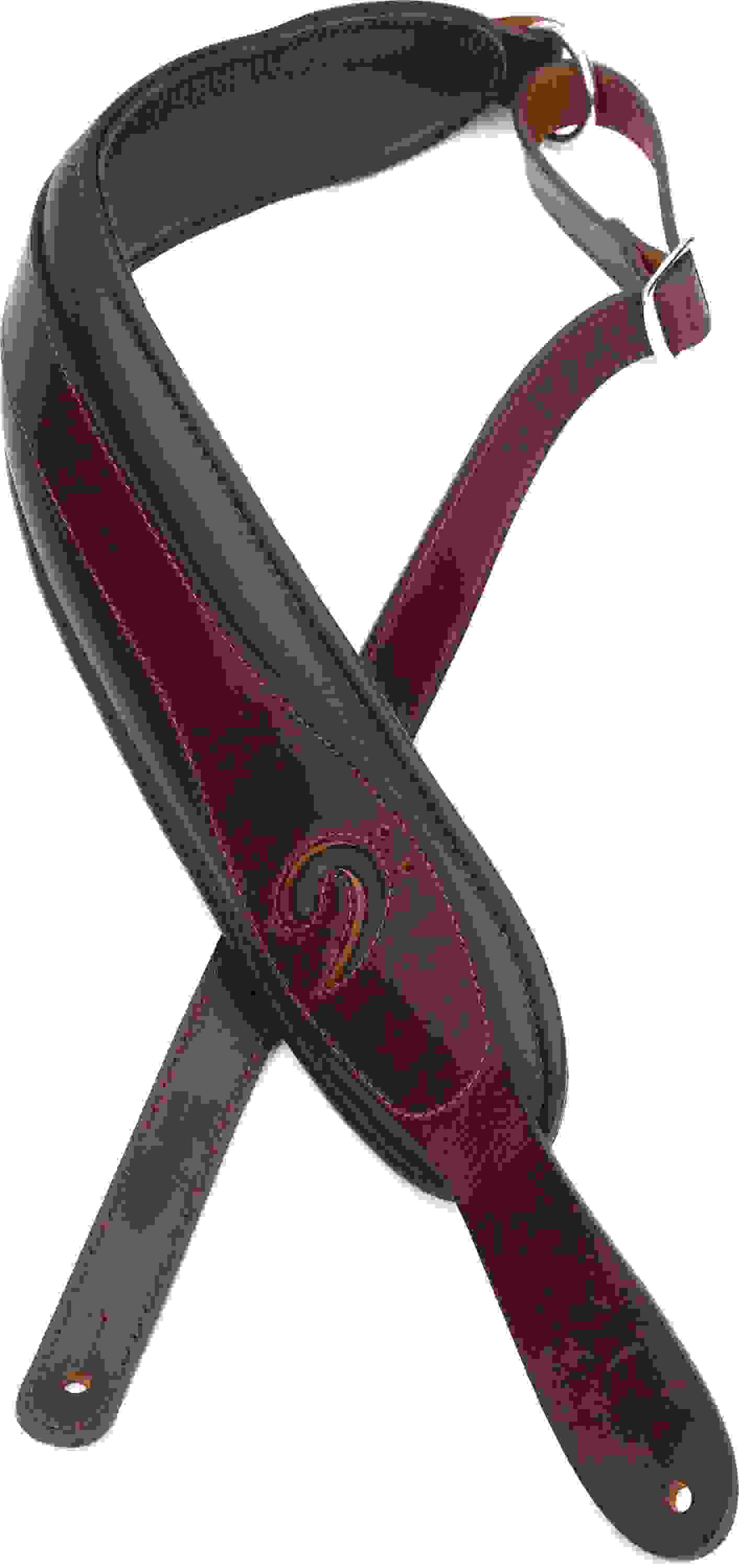 LM Products Long S-Clef Padded Bass Strap - Brown | Sweetwater