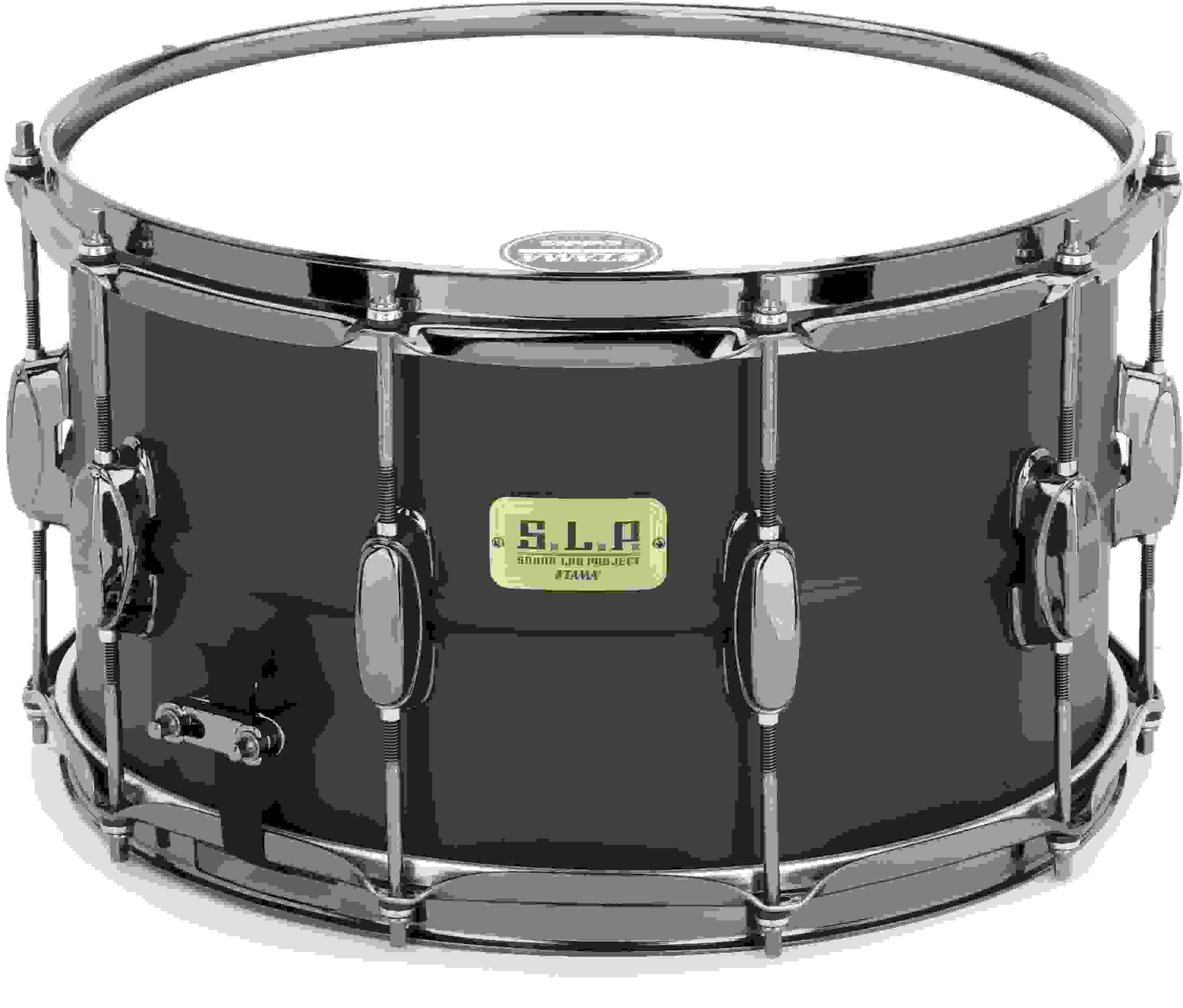 Tama S.L.P. Big Black Steel Snare Drum - 8 inches x 14 inches, Matte ...