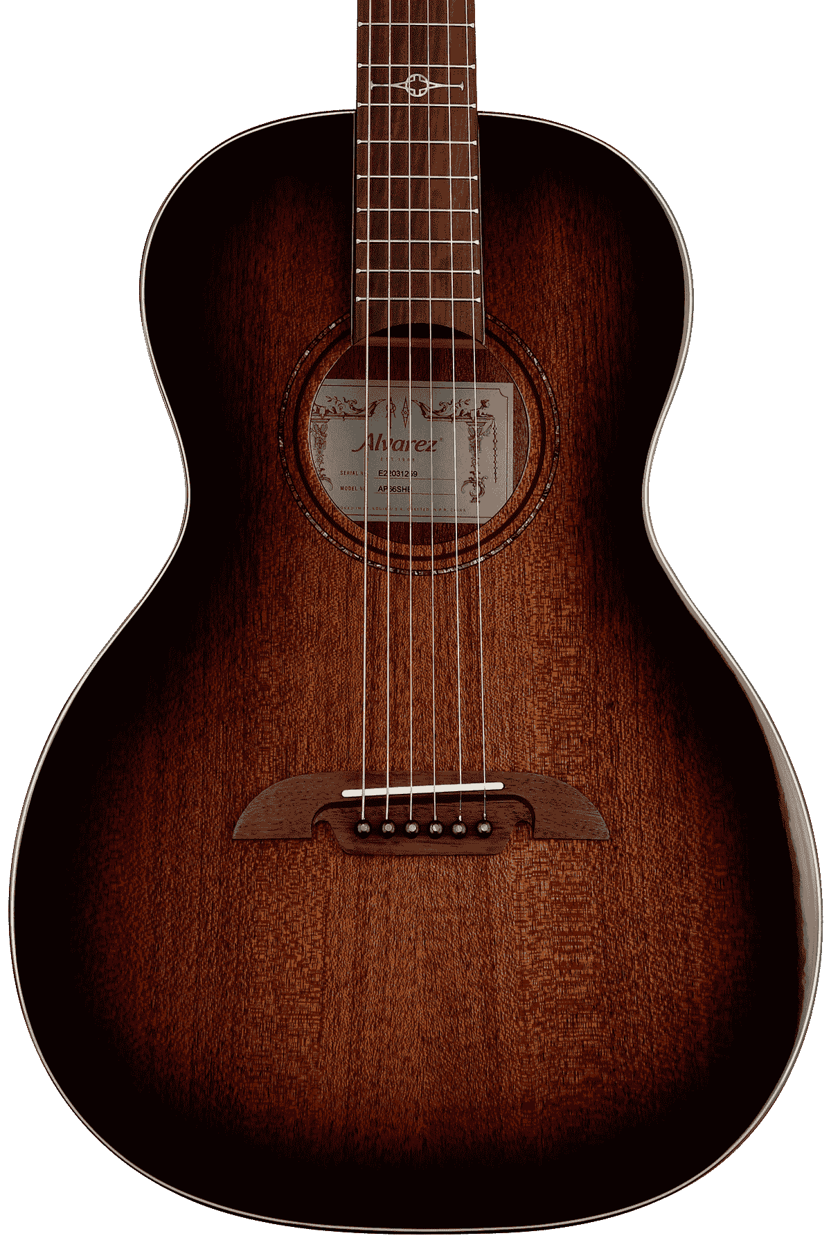 Alvarez AP66SHB Artist 66 Parlor Acoustic Guitar - Shadowburst Reviews ...