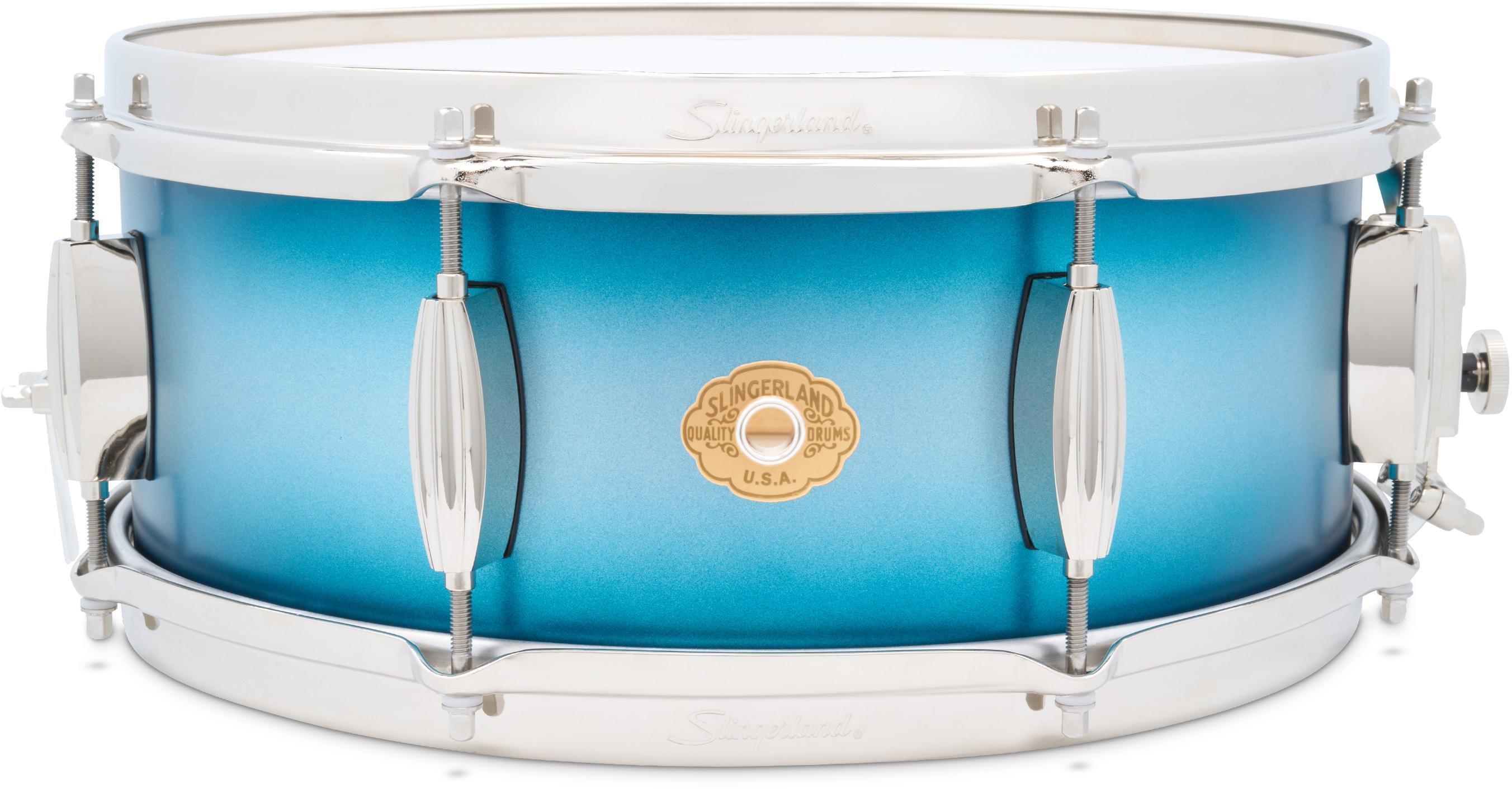 Slingerland Radio King Artist Snare Drum - 5.5 inches x 14 inches, Blue ...