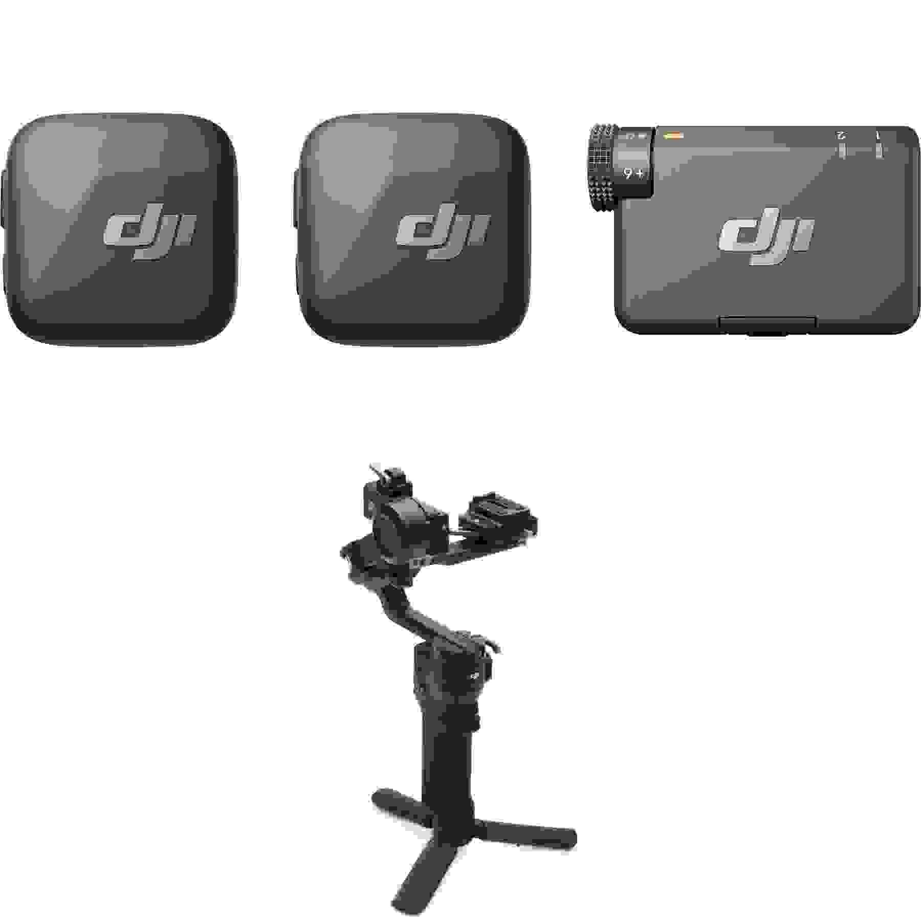 DJI Mic Mini Dual Wireless System with RS 3 Mini Handheld Stabilizer ...