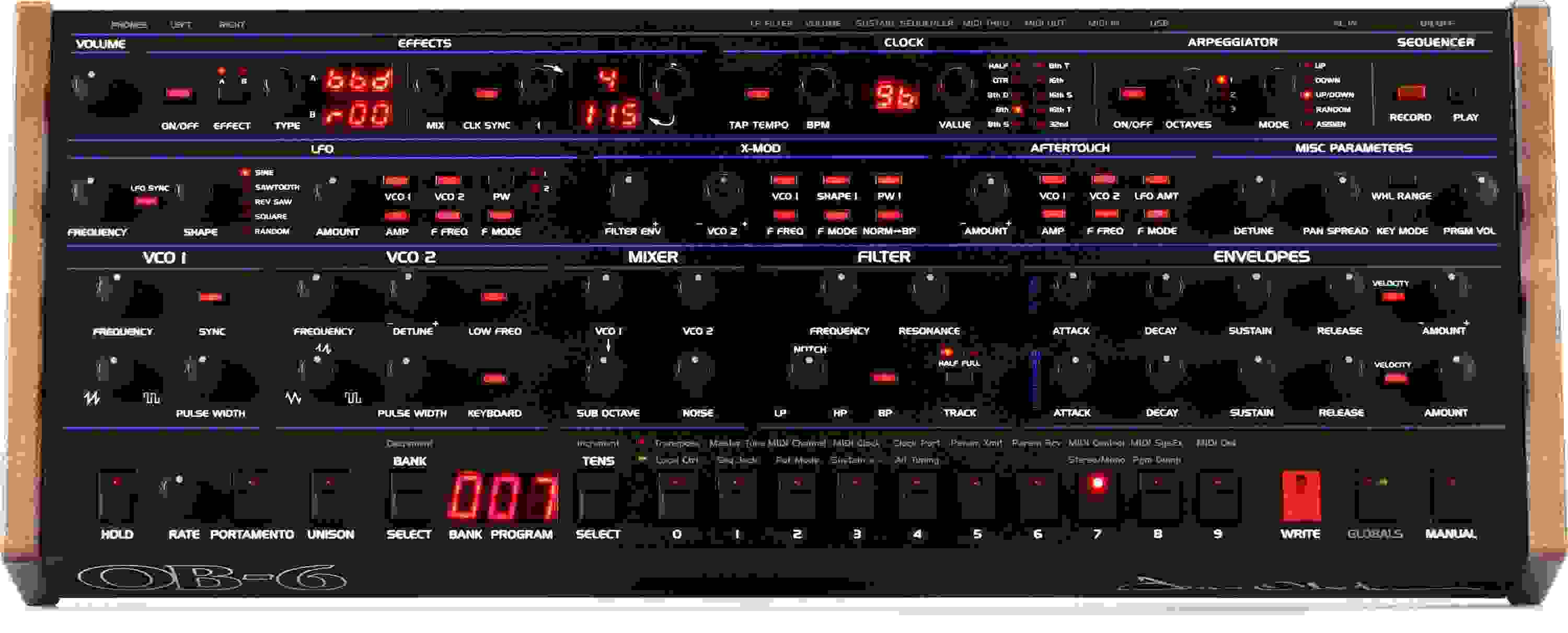 Oberheim OB-6 Module 6-voice Polyphonic Analog Synthesizer Module ...