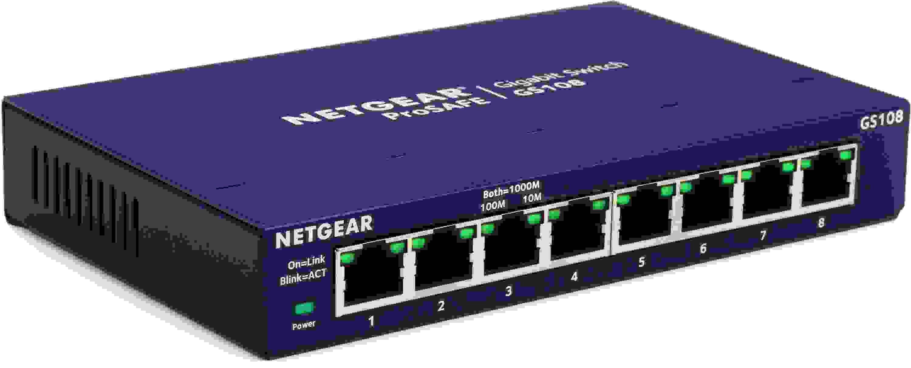 Netgear ProSafe GS108 8-port Gigabit Ethernet Switch | Sweetwater